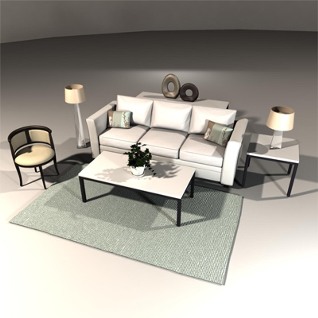 Living Room Set Obj