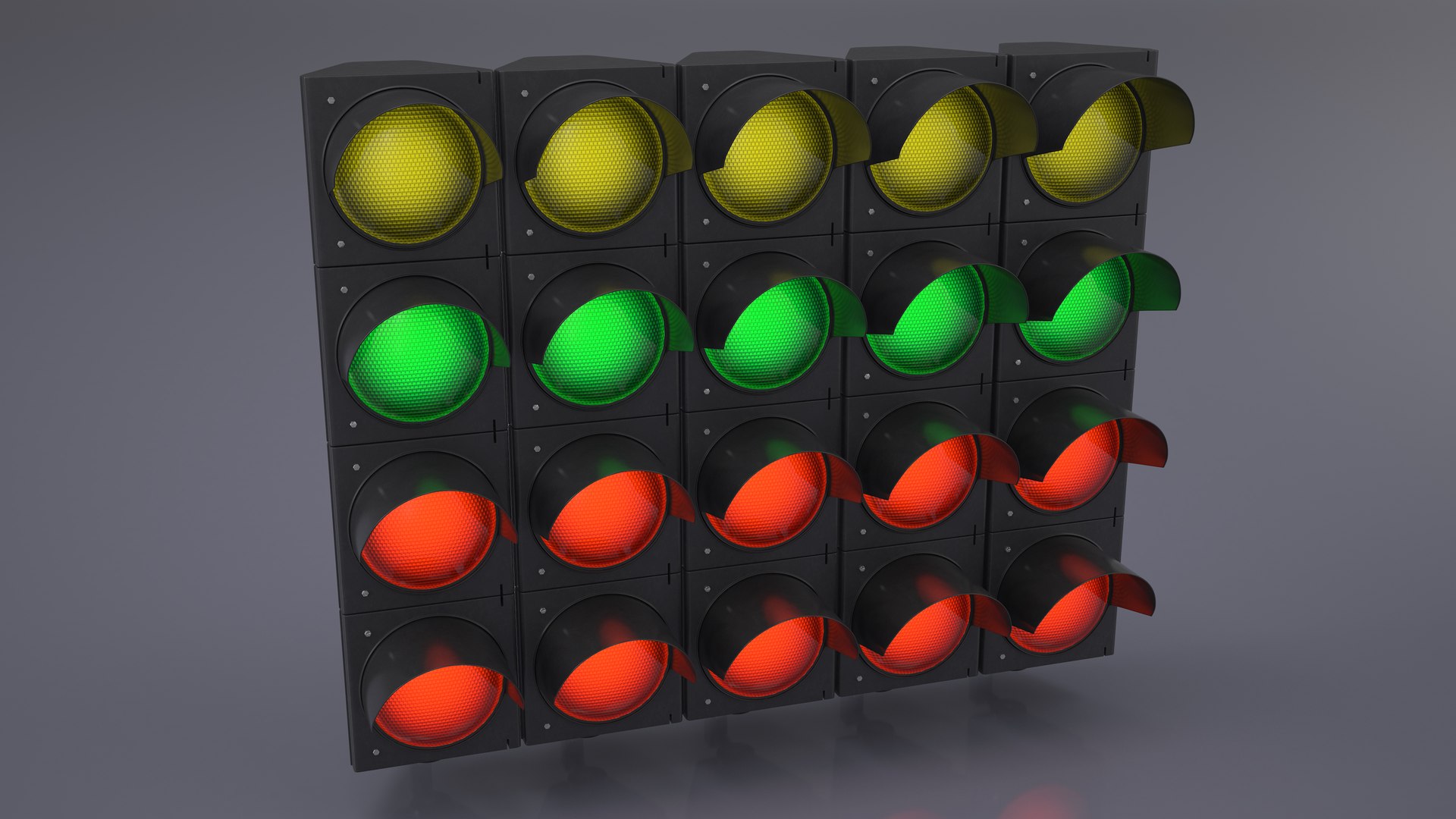 3D Racing Start Lights On Model - TurboSquid 2003130