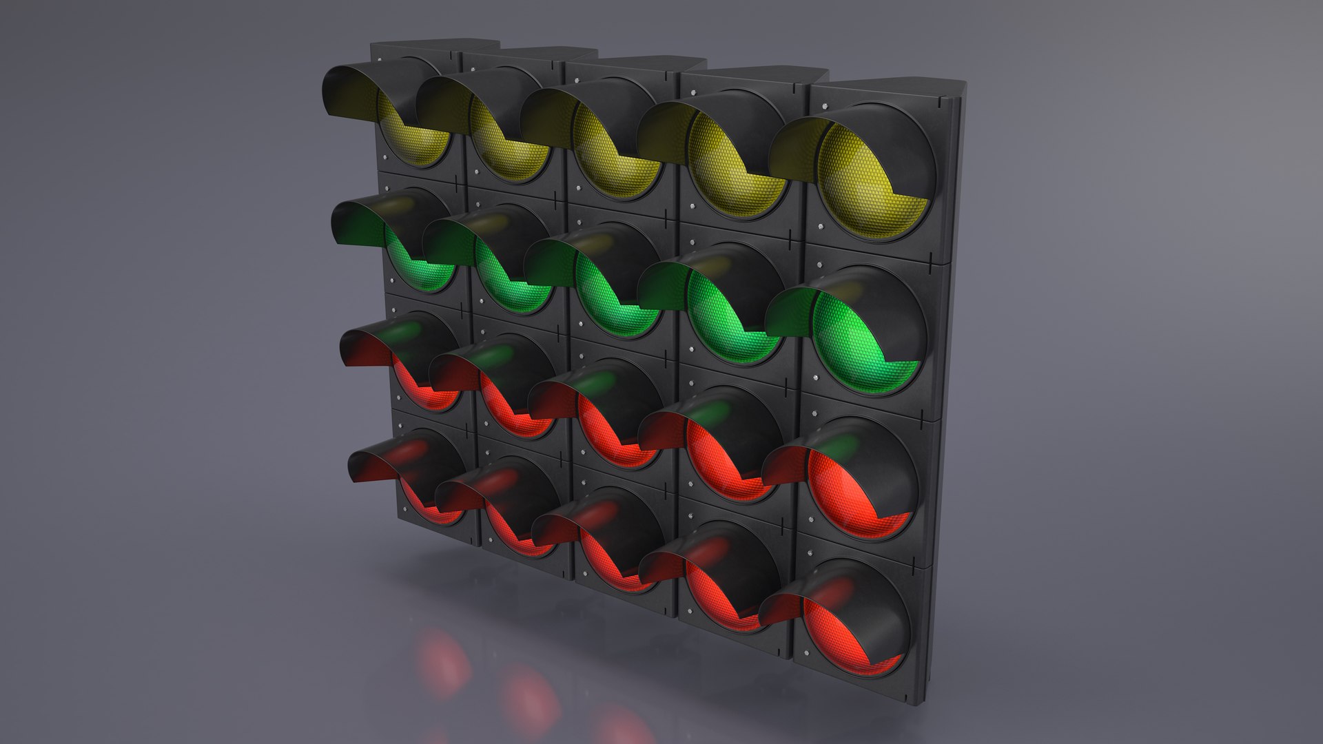 3D Racing Start Lights On Model - TurboSquid 2003130