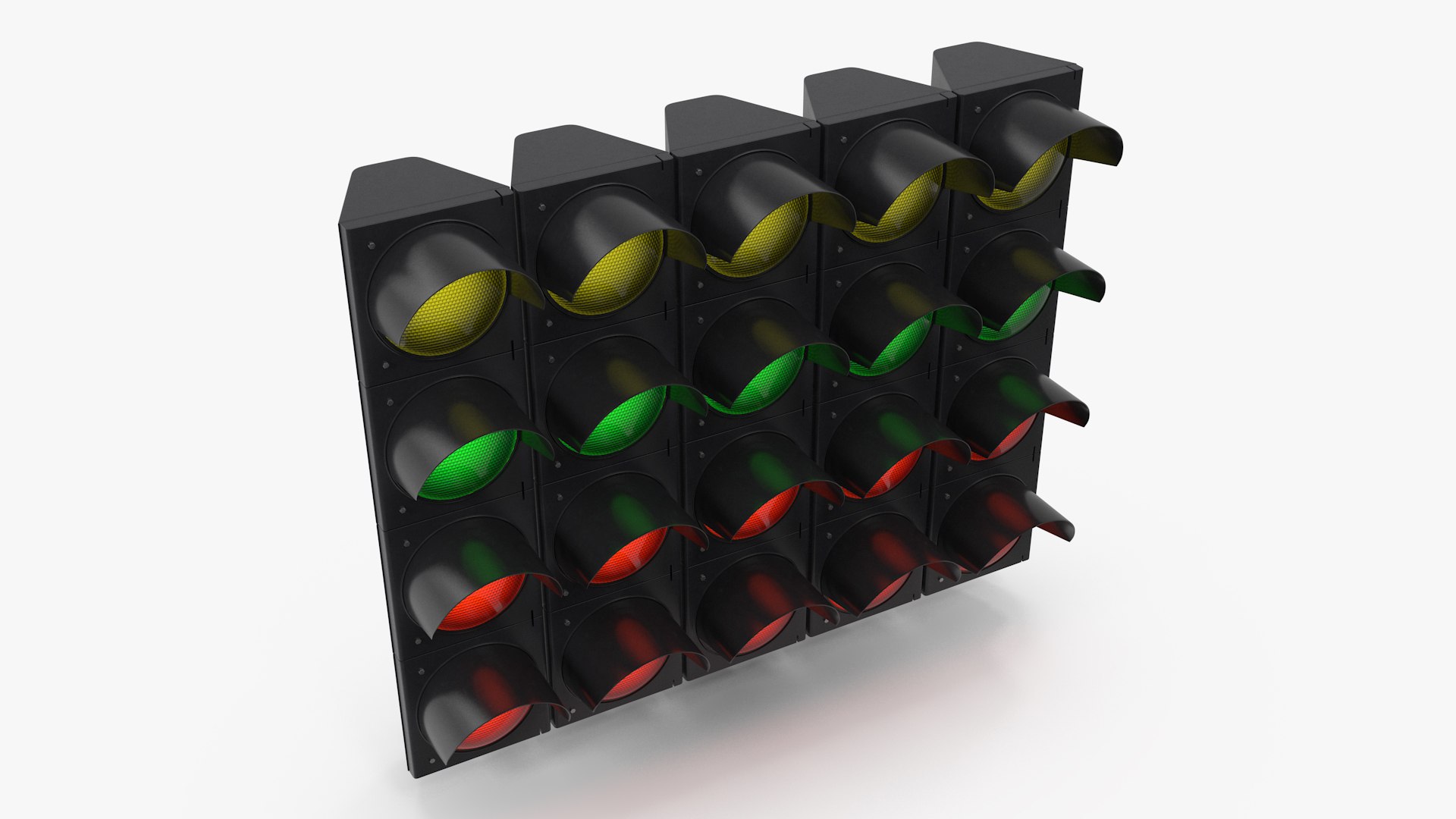3D Racing Start Lights On model - TurboSquid 2003130