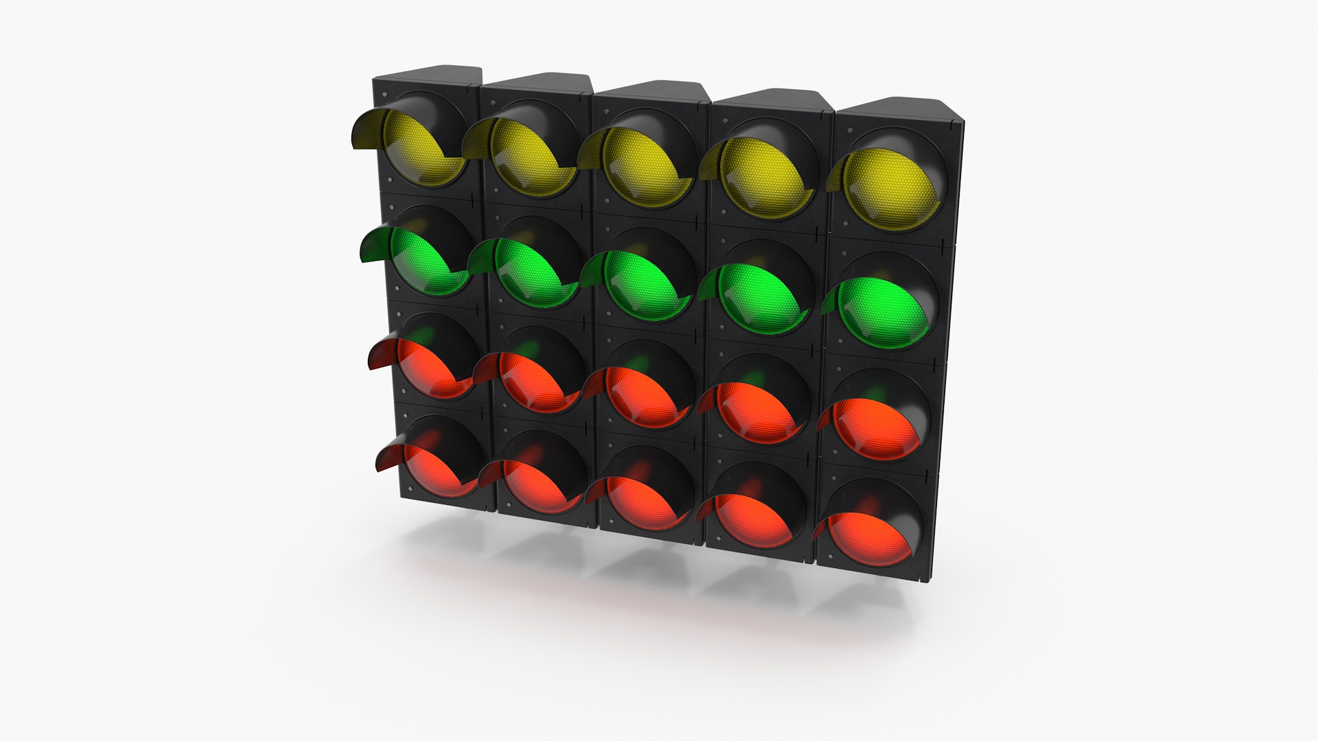 3D Racing Start Lights On Model - TurboSquid 2003130