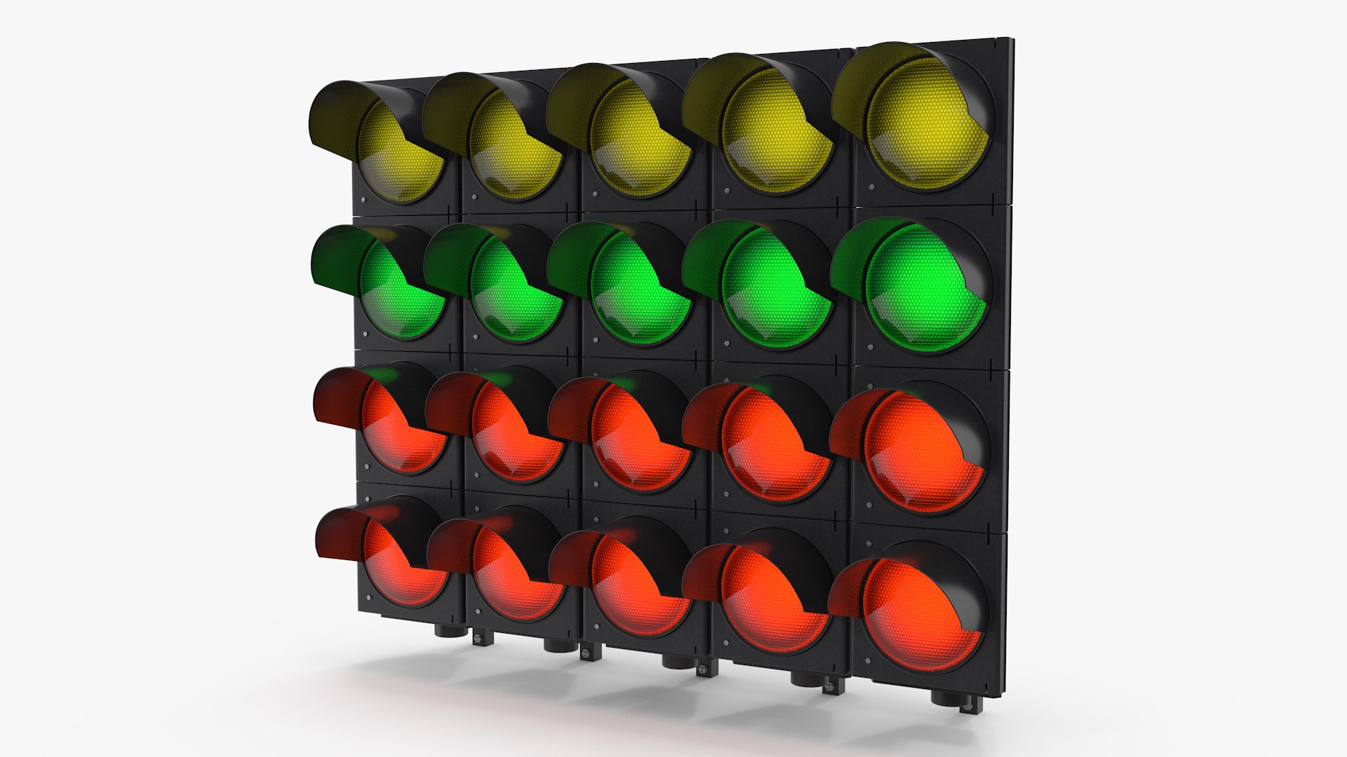 3D Racing Start Lights On Model - TurboSquid 2003130