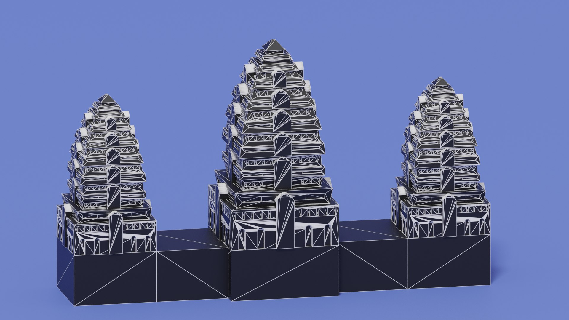 Cartoon Angkor Wat 3D Model - TurboSquid 2349898