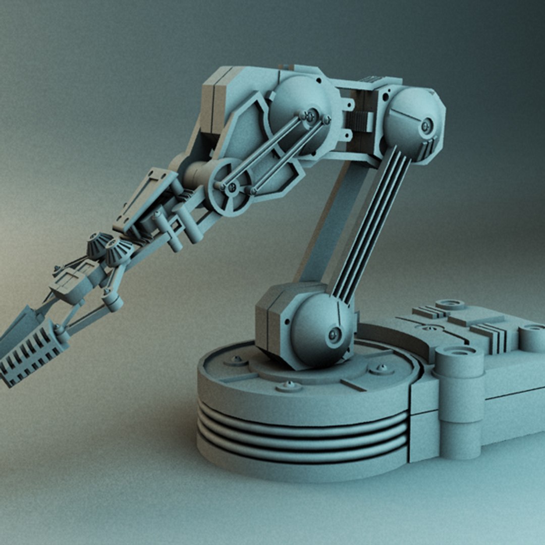 3ds Max Robot Arm Mechanical
