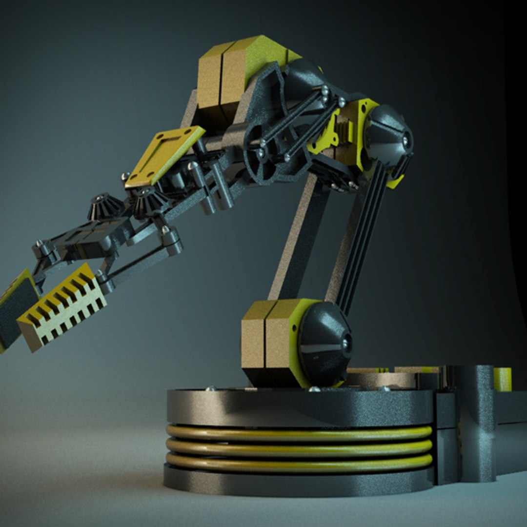 3ds Max Robot Arm Mechanical