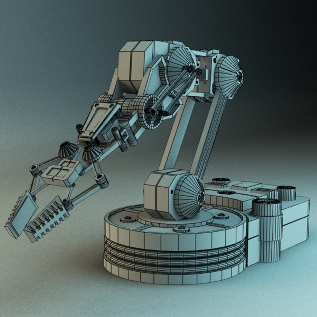 3ds Max Robot Arm Mechanical