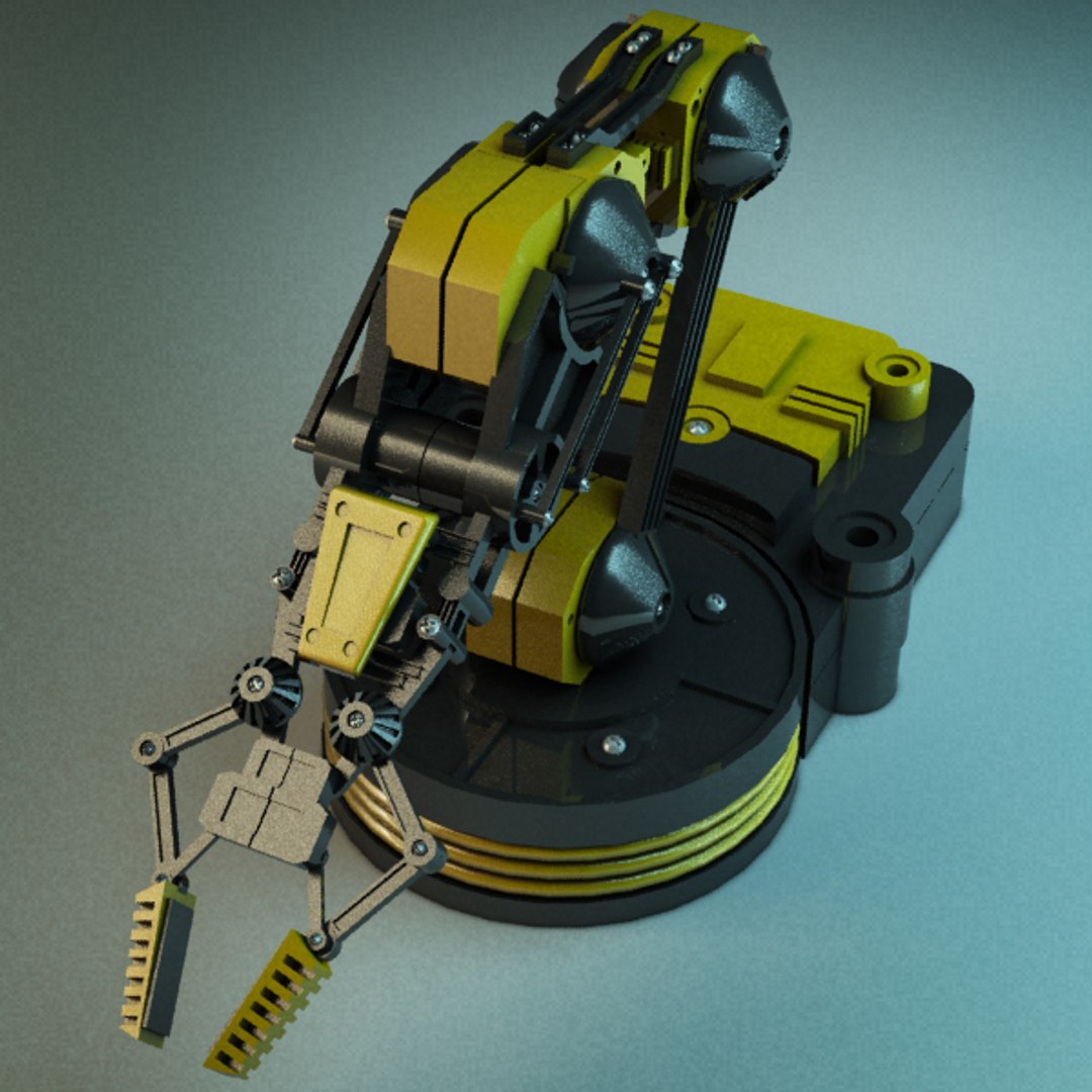 3ds Max Robot Arm Mechanical