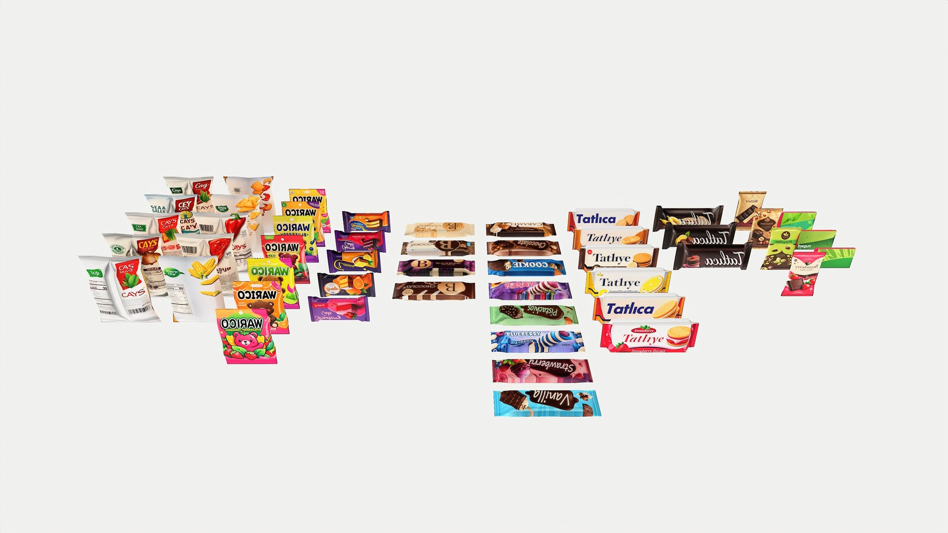 3D Snack Pack Model - TurboSquid 2322629