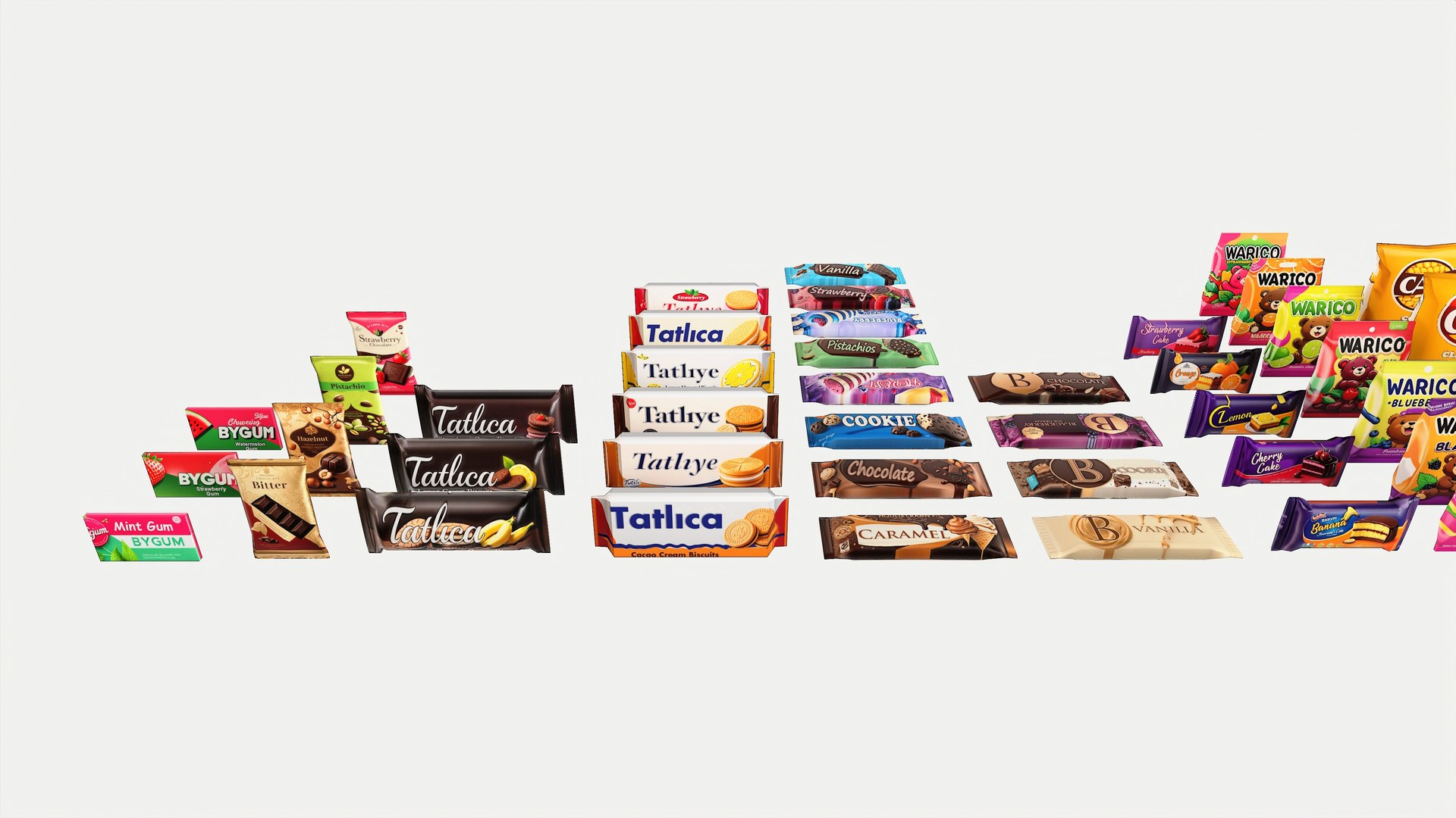 3D Snack Pack Model - TurboSquid 2322629