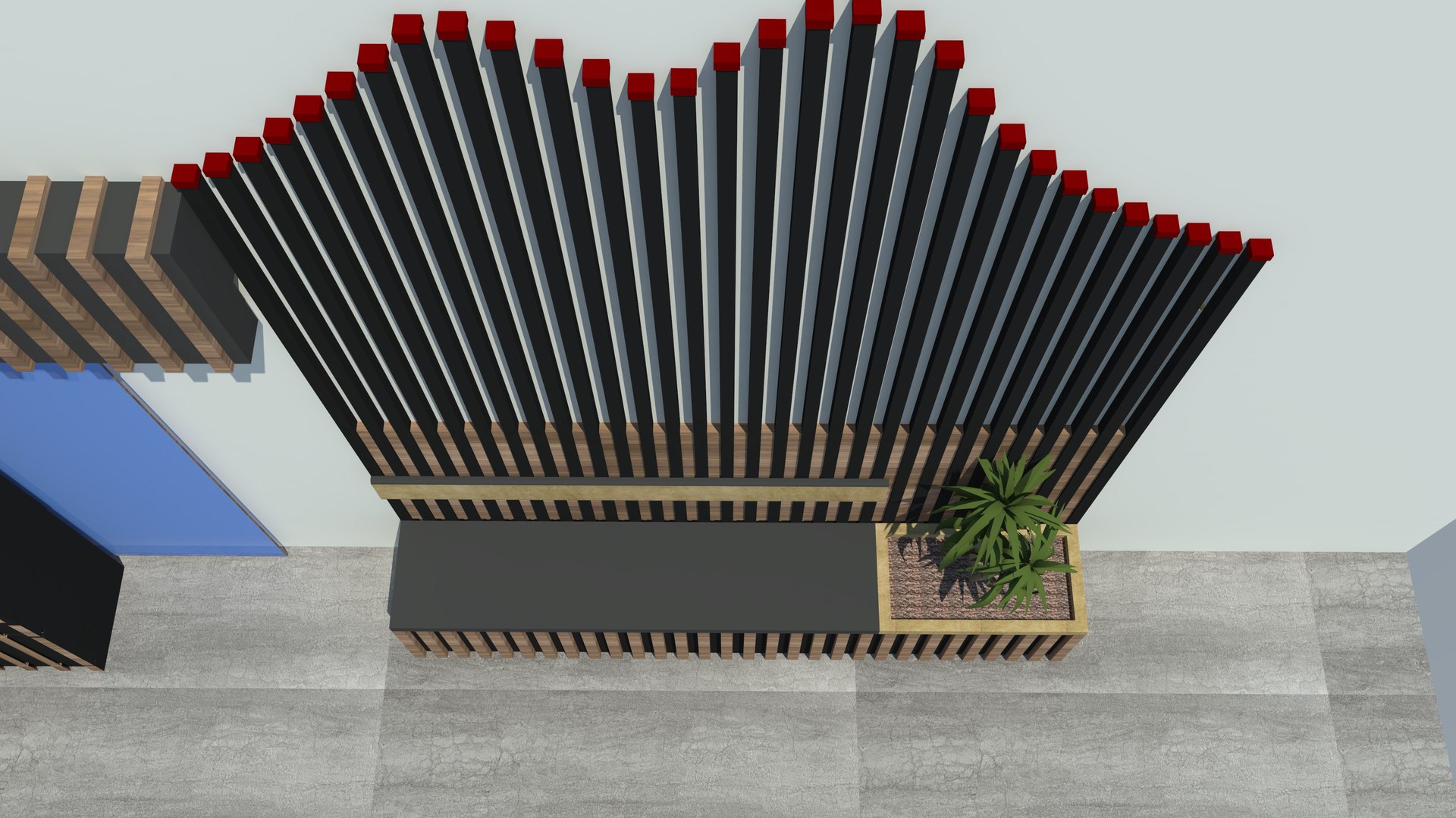 3D Bench Interior Design Restaurant Model - TurboSquid 1577556