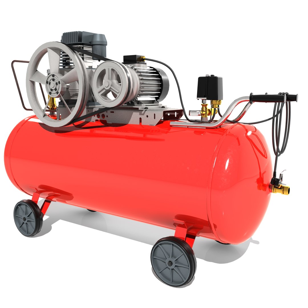 Electric Air Compressor 3D Model - TurboSquid 1281757