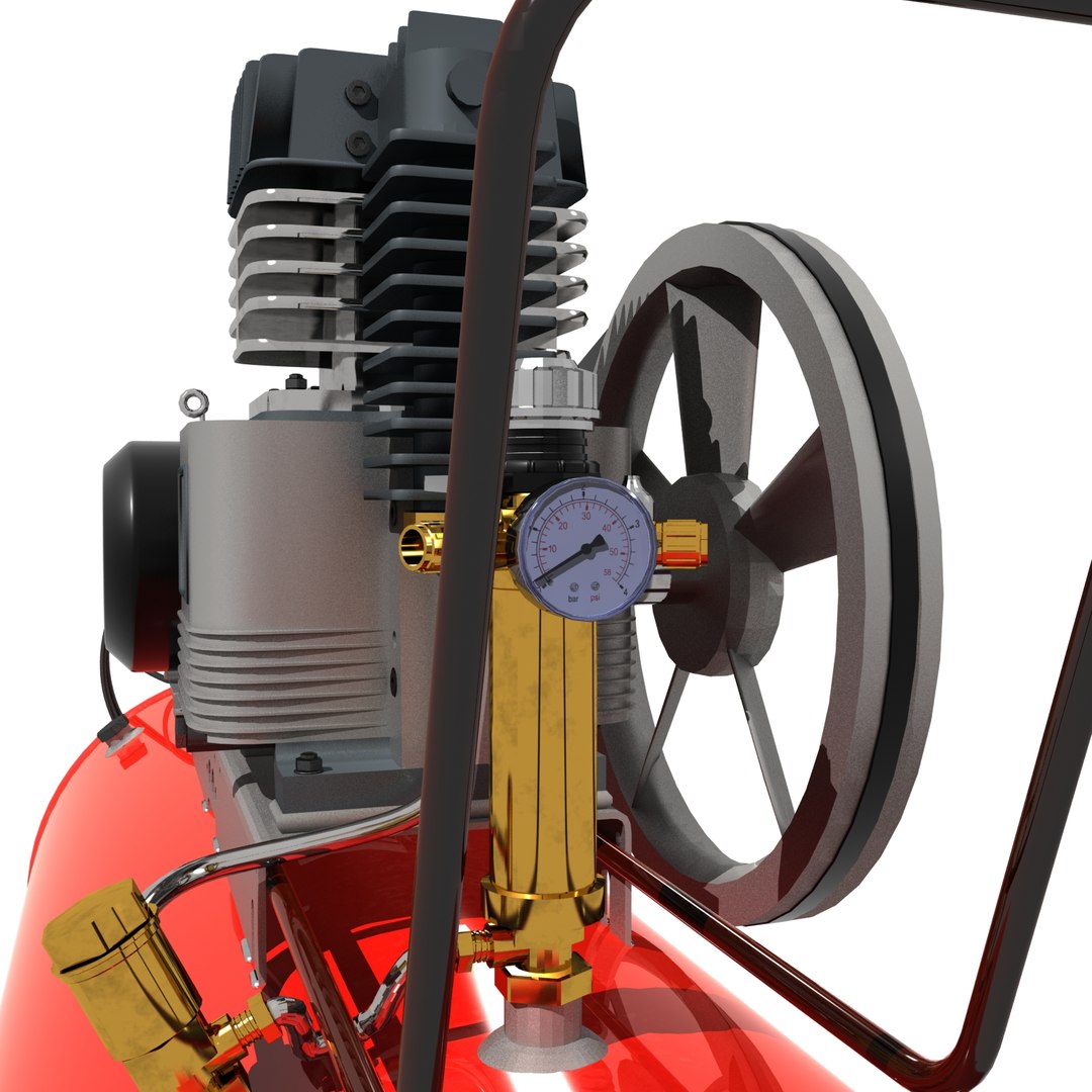 Electric Air Compressor 3D Model - TurboSquid 1281757
