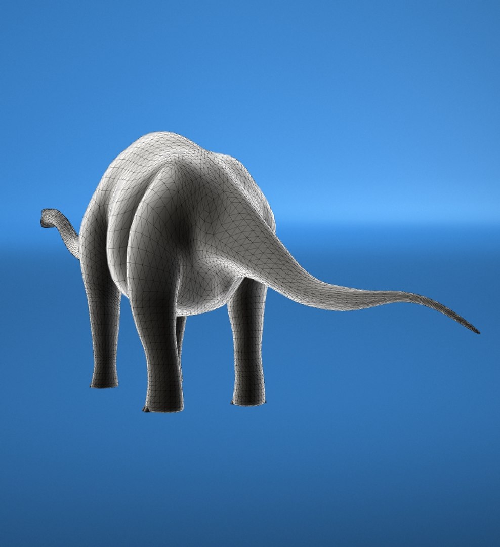 Brontosaurus 3d Fbx