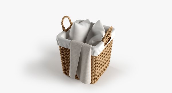 3d laundry basket model