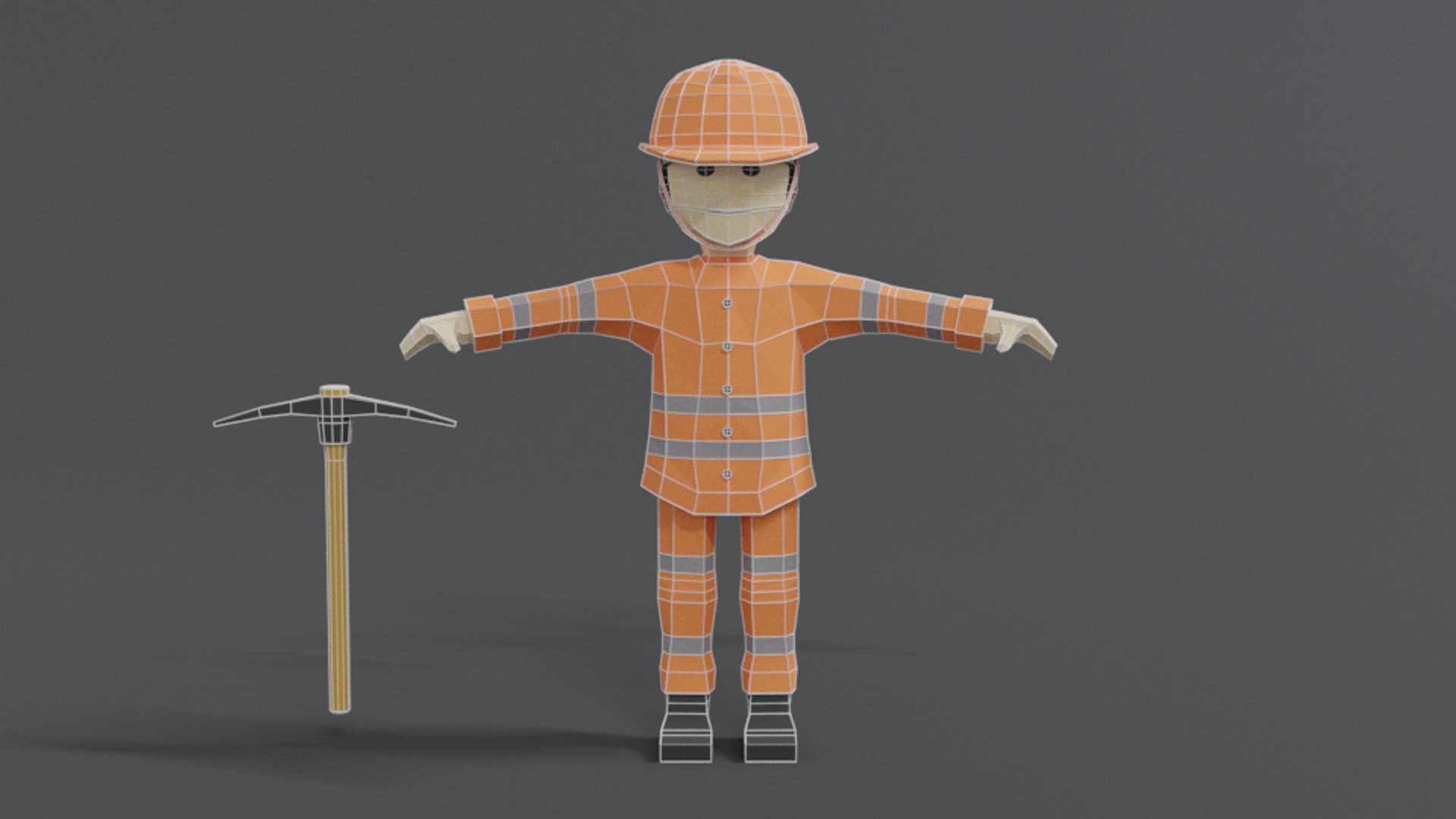 Street Worker 3D - TurboSquid 1576149