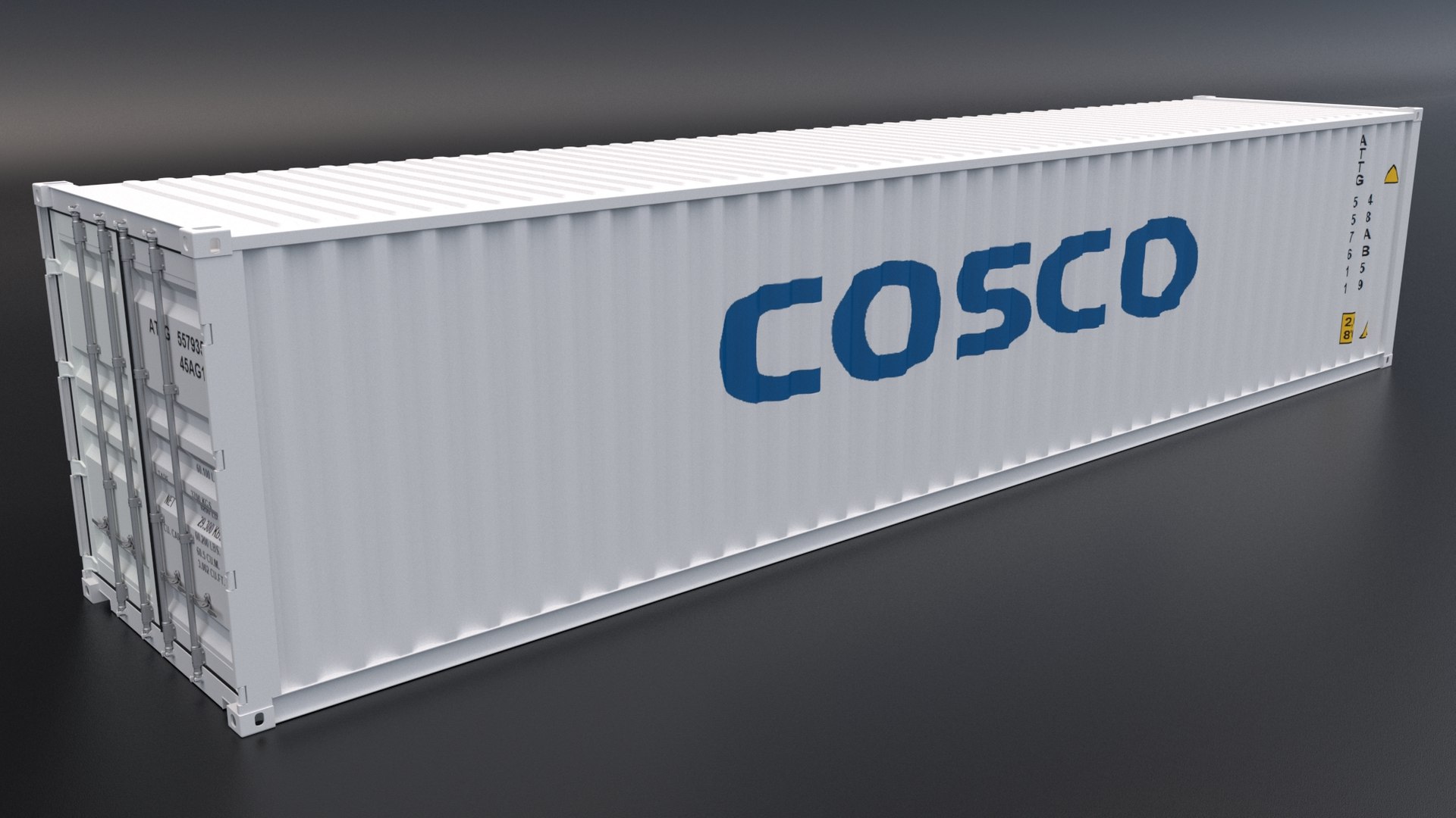 Cosco container 3D model - TurboSquid 1565615