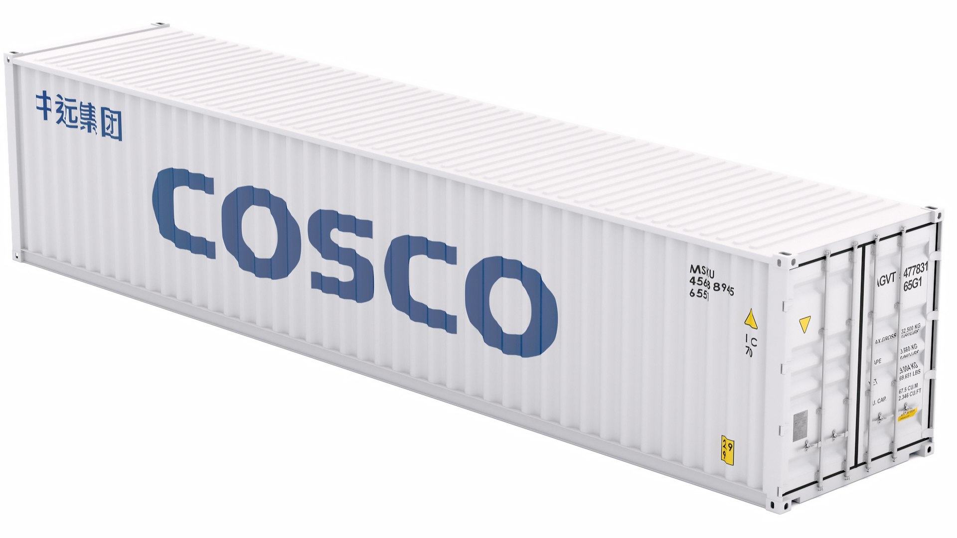 Cosco Container 3D Model - TurboSquid 1565615