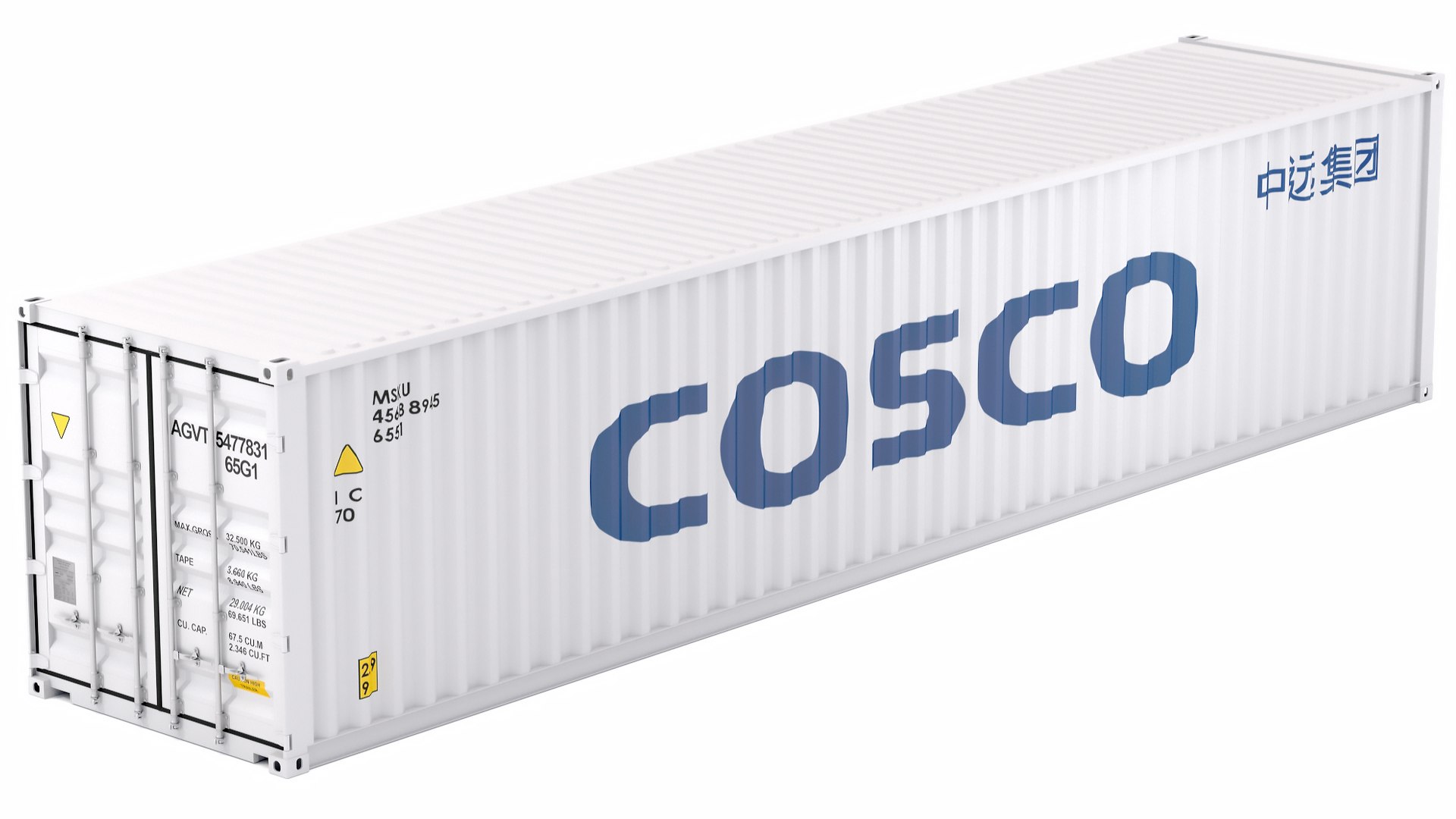 Cosco Container 3D Model - TurboSquid 1565615