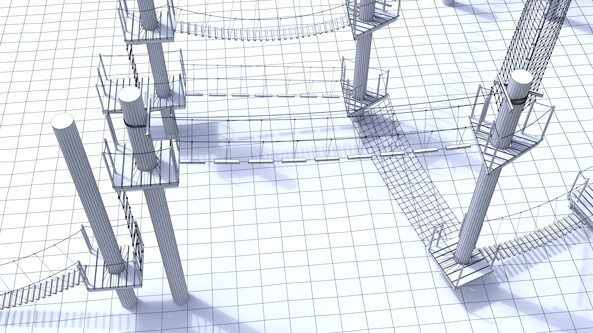 Adjustable adventure park 3D model - TurboSquid 1526654