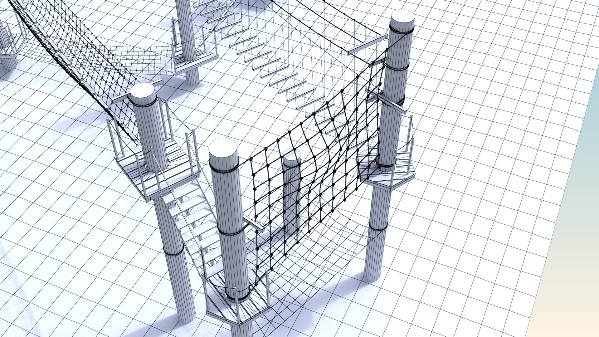 Adjustable adventure park 3D model - TurboSquid 1526654