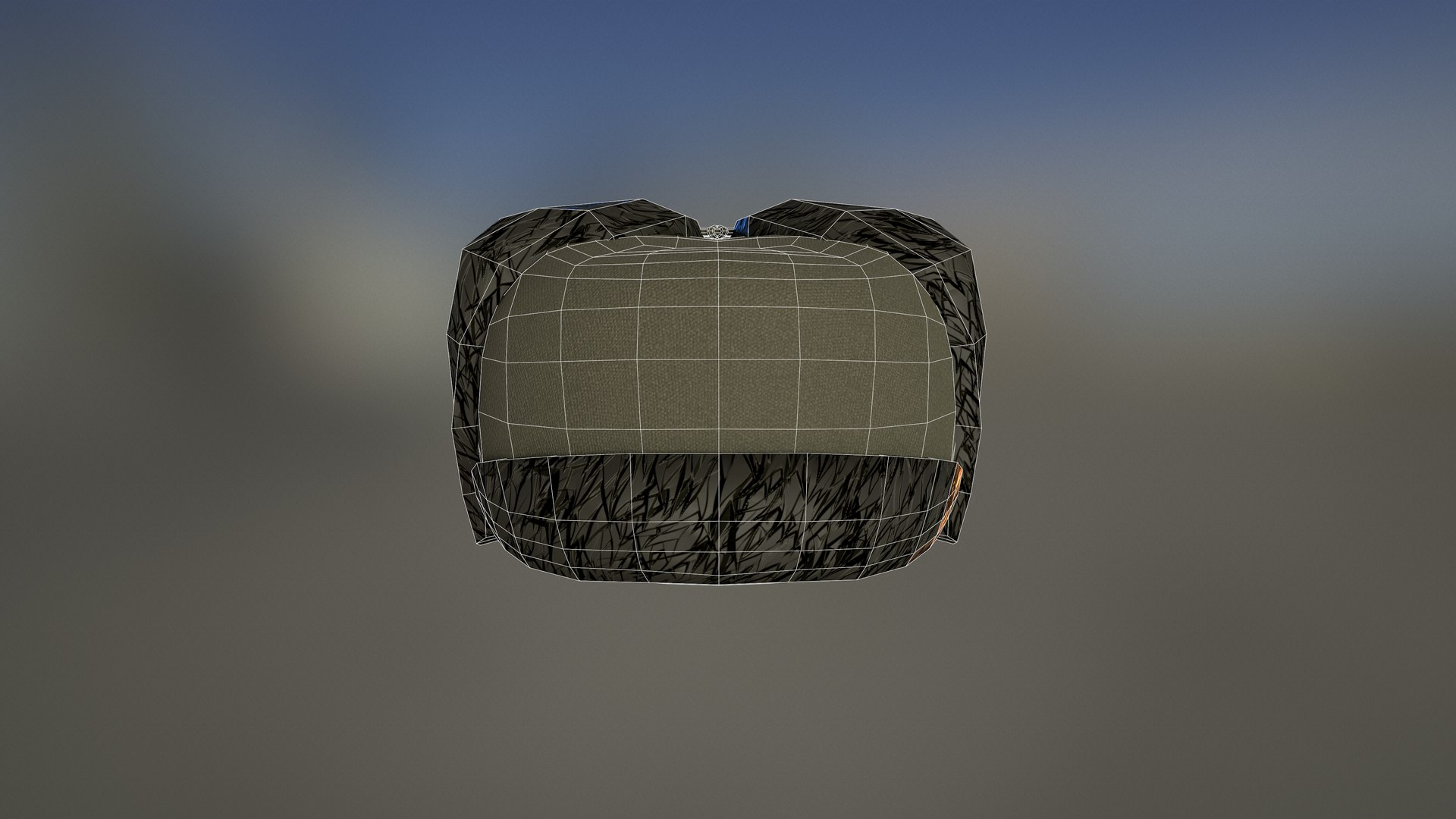 3D Soviet Military Hat With Earflaps Pbr Game Ready Low-poly 3D Model ...