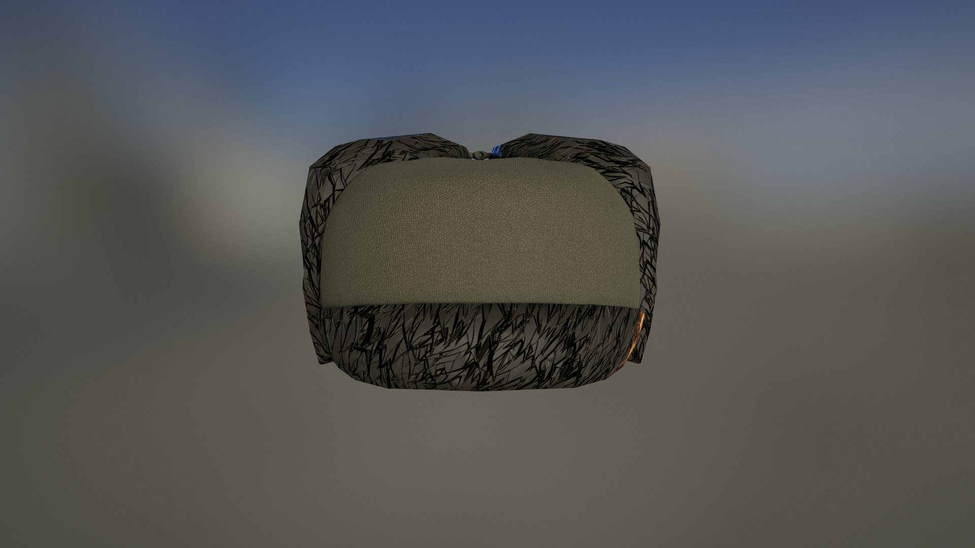 3D Soviet Military Hat With Earflaps Pbr Game Ready Low-poly 3D Model ...