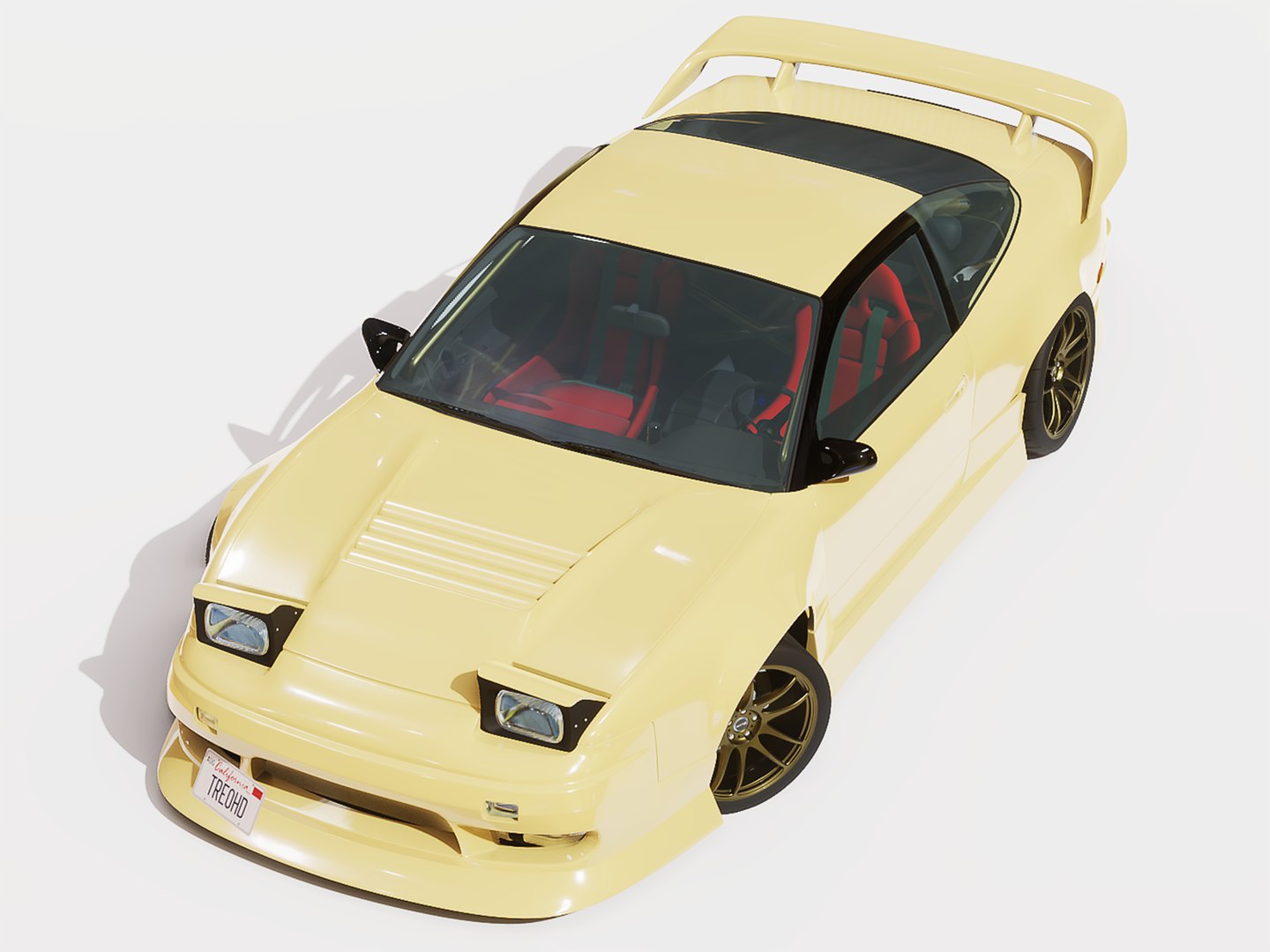 3D Model Drift Cream 240sx - TurboSquid 1673704