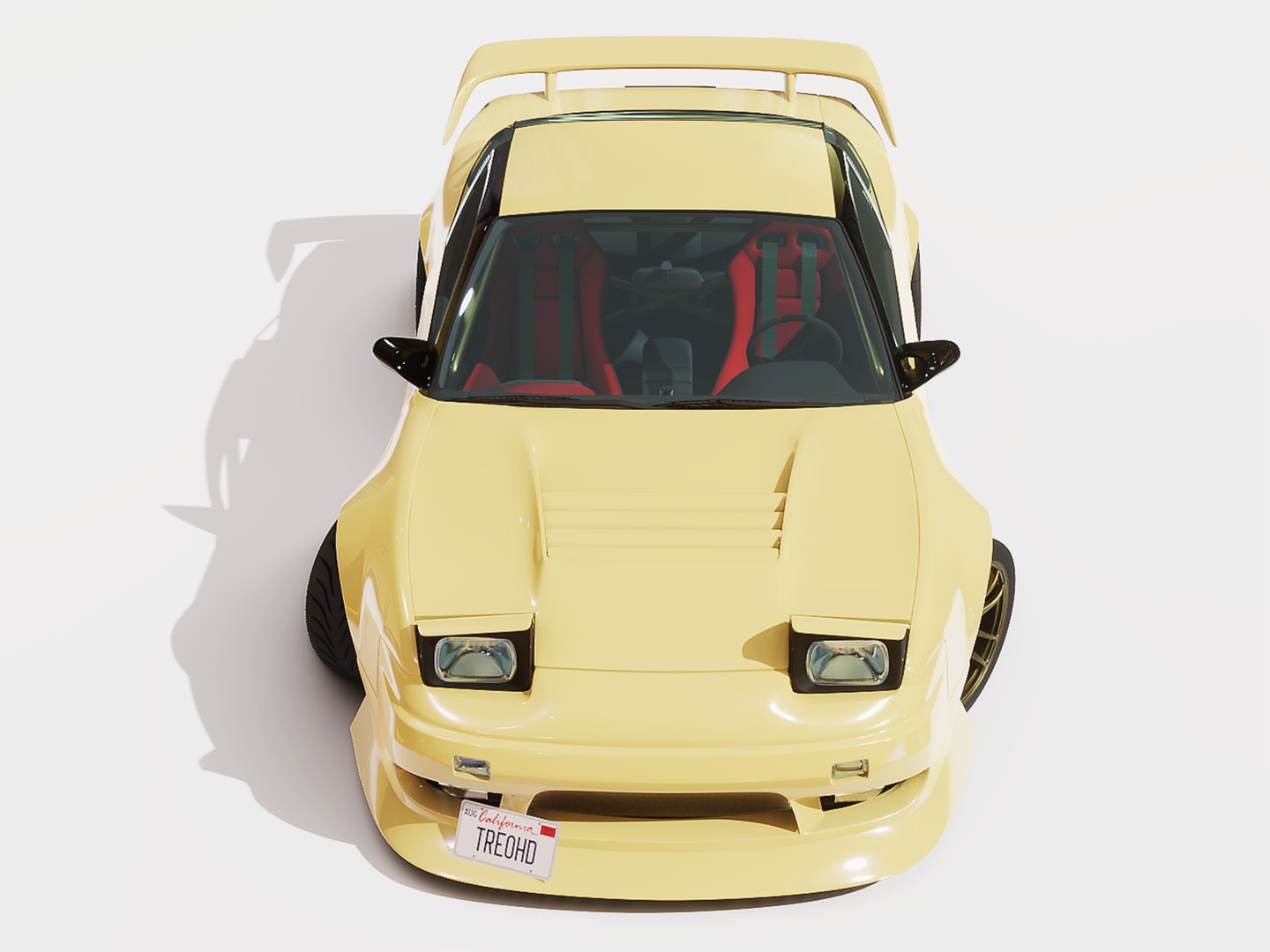 3D Model Drift Cream 240sx - TurboSquid 1673704