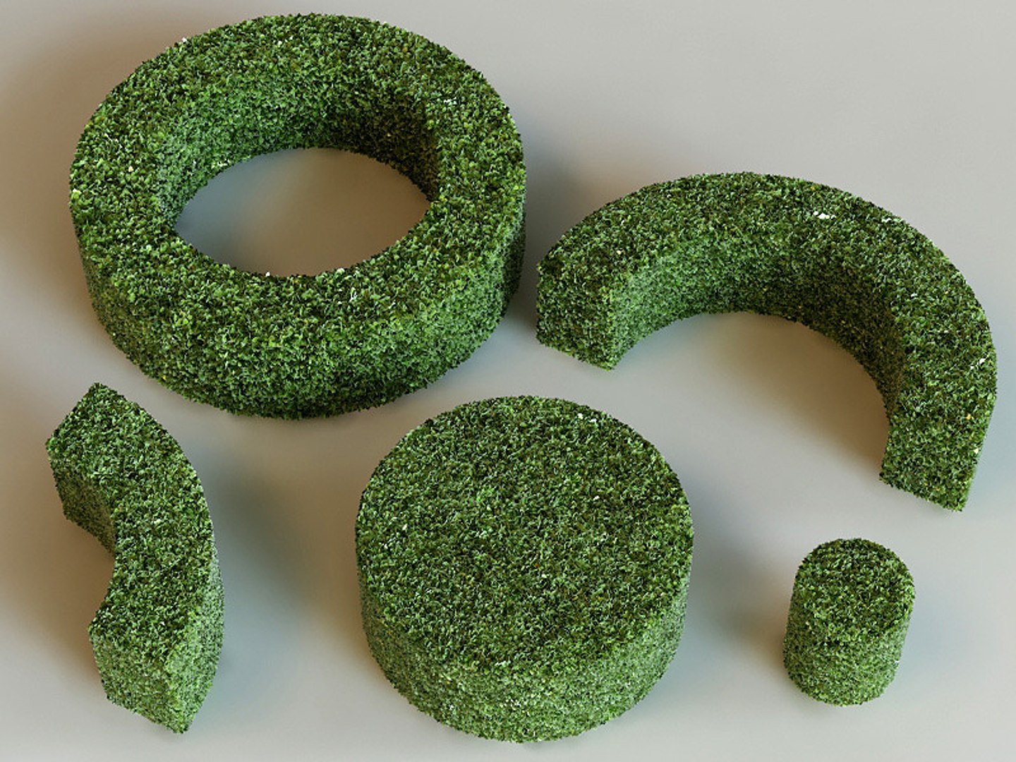 Hedge Bush 3d Model