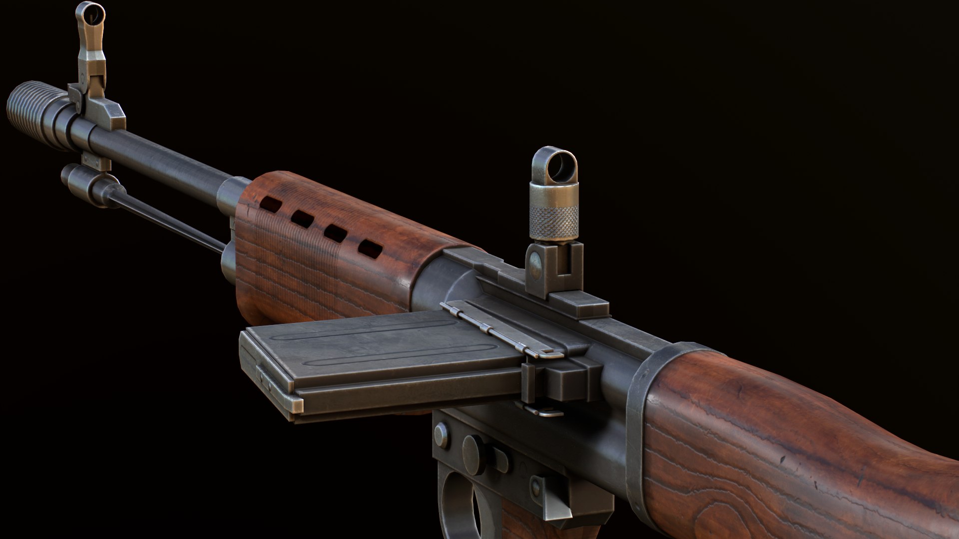 3D FG-42 Rifle - LowPoly Mobile Ready - TurboSquid 1976669