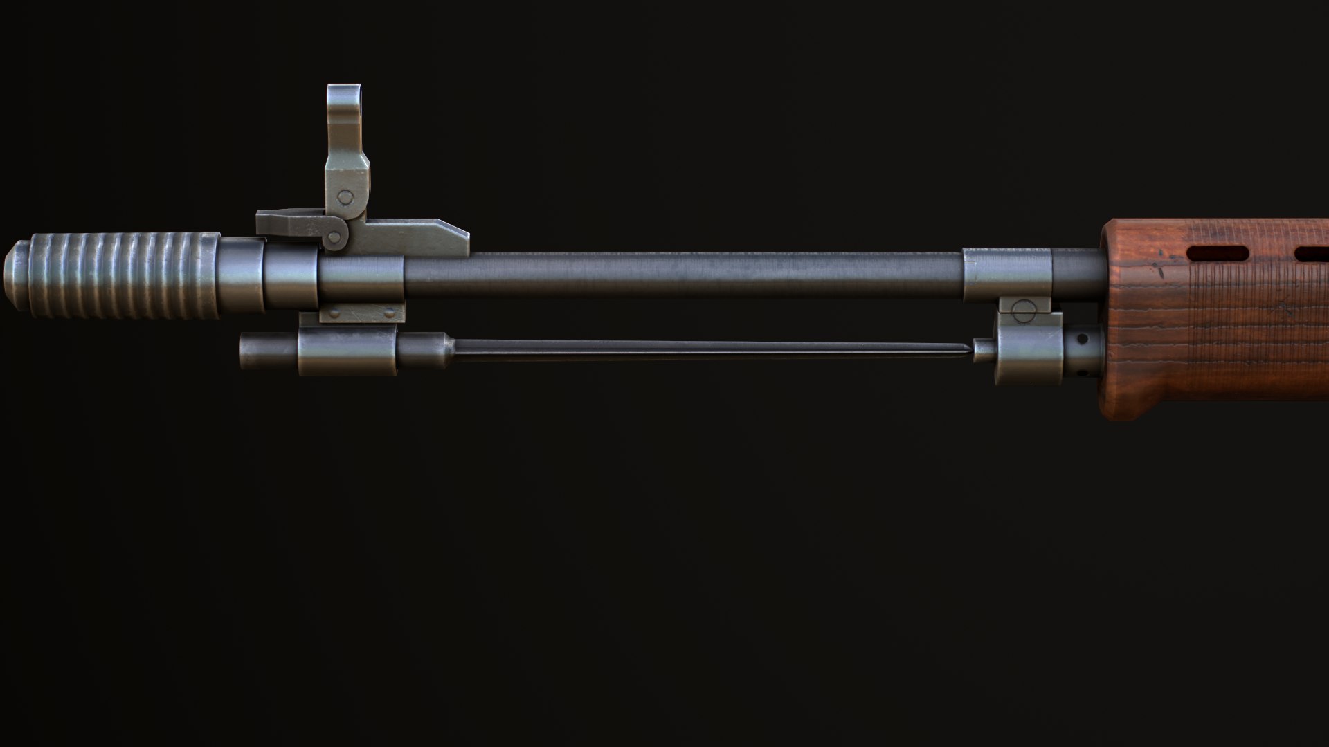 3D FG-42 Rifle - LowPoly Mobile Ready - TurboSquid 1976669