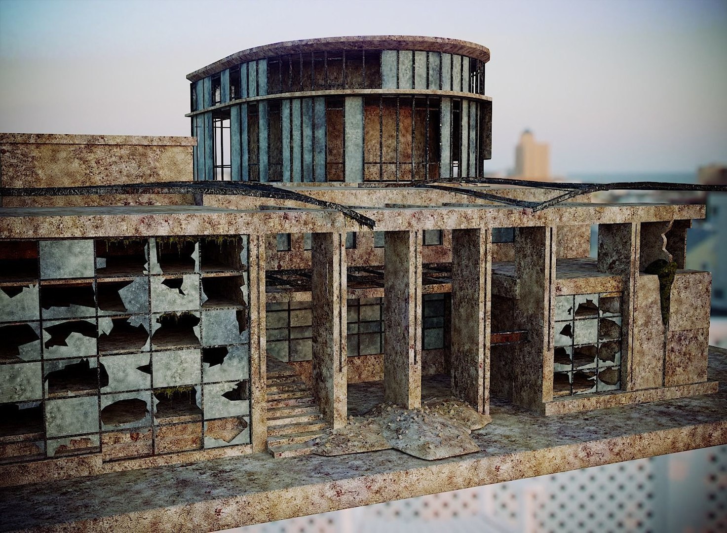 3D Building Destroyed Model - TurboSquid 1553387