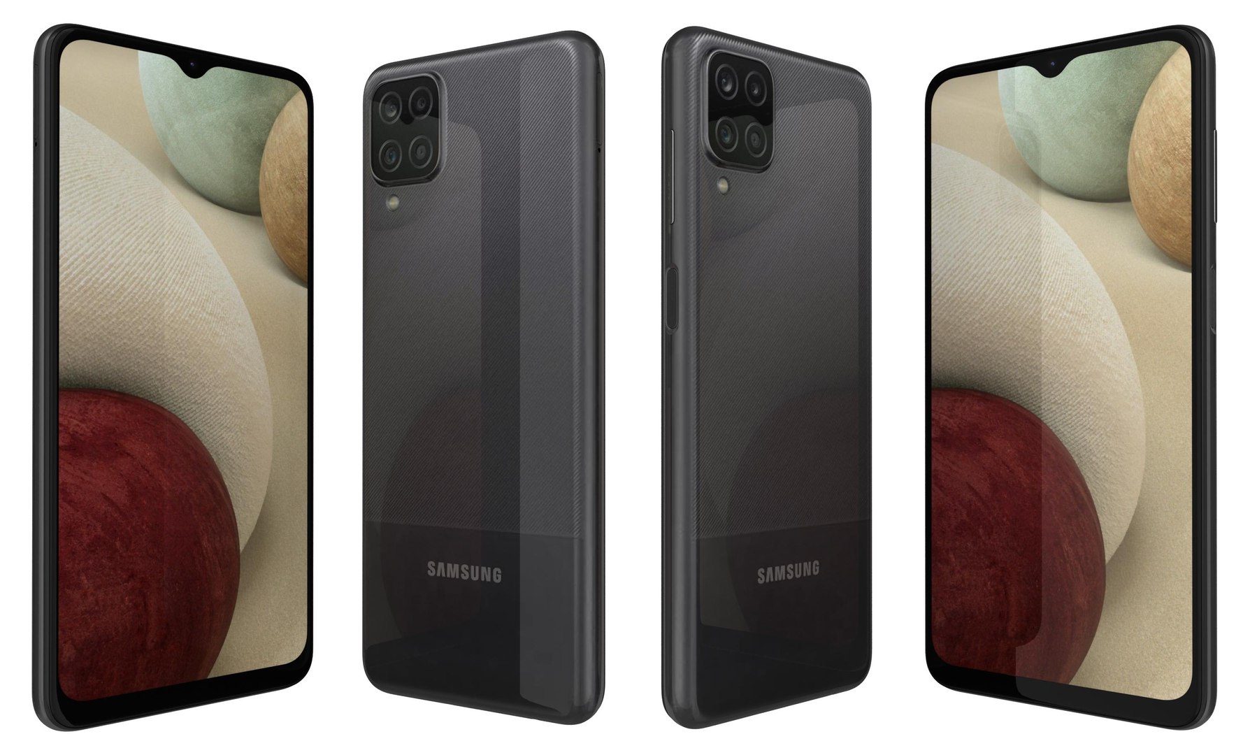 3D model samsung galaxy a12 black - TurboSquid 1670419