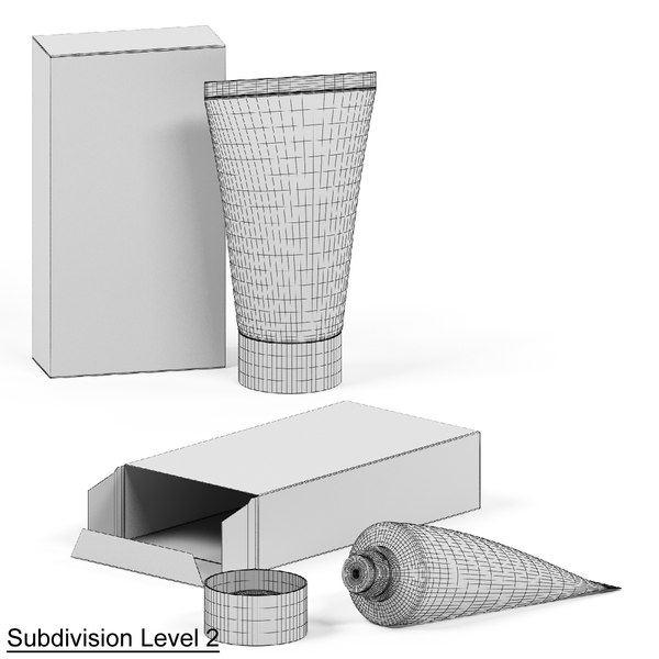 Creams set box 3D model - TurboSquid 1355250