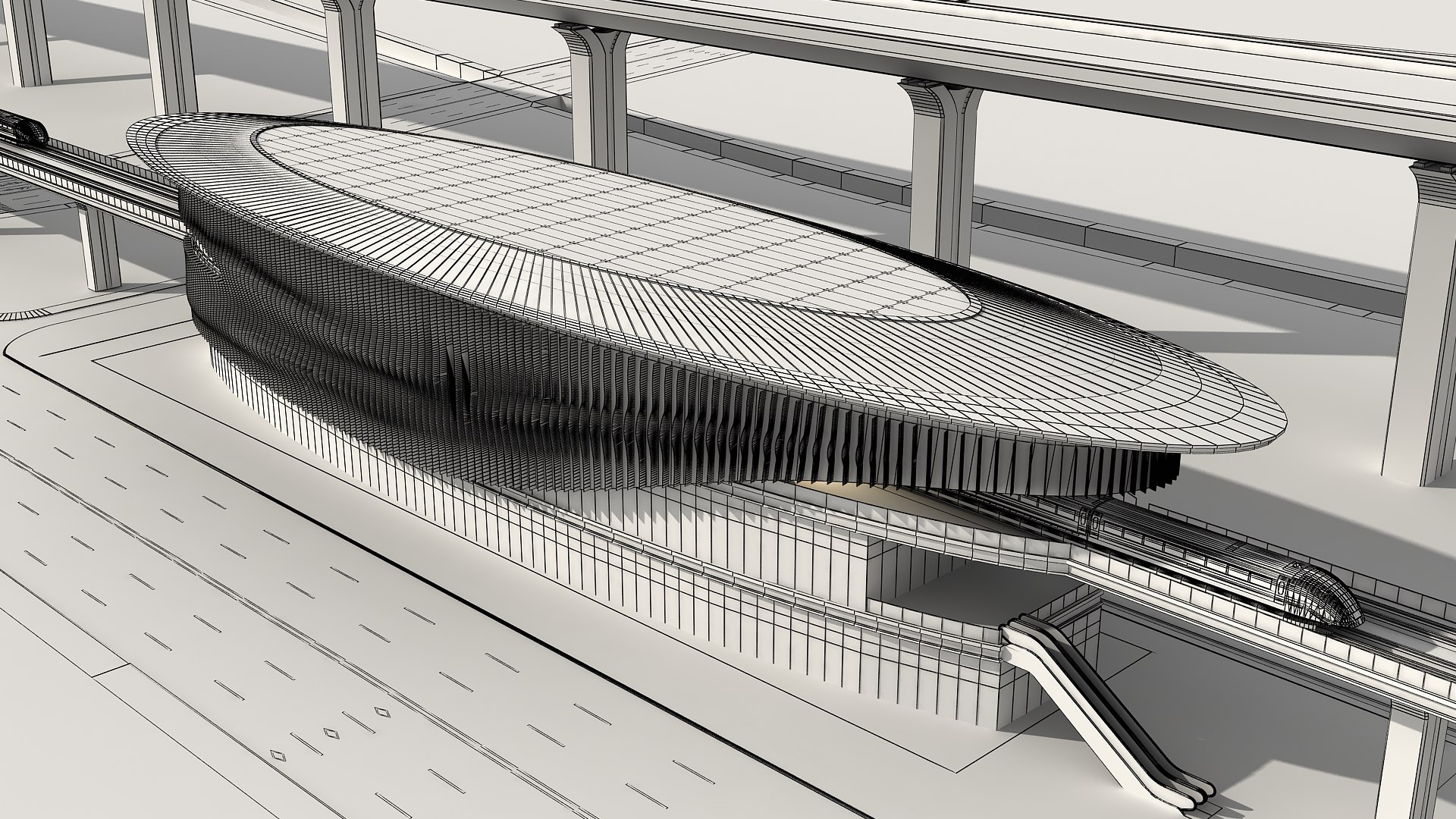 Light Rail Station 05 3D Model - TurboSquid 1731469