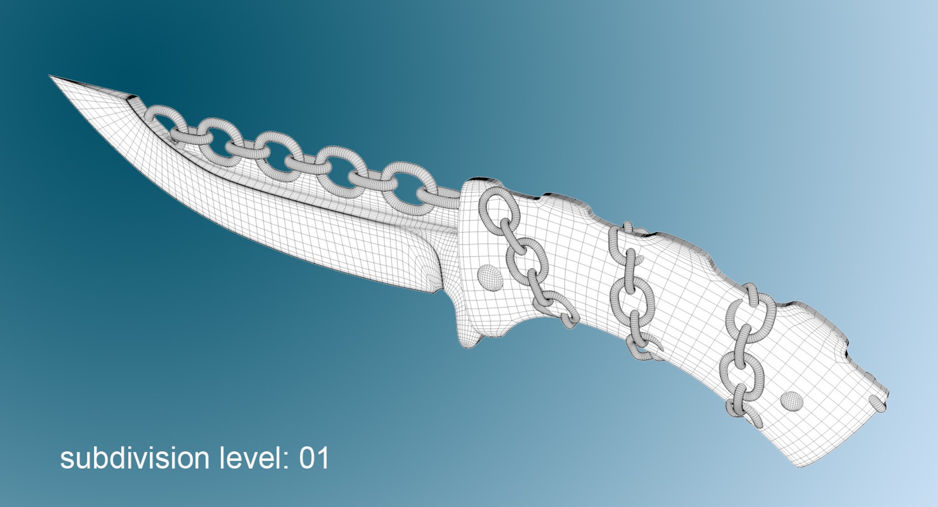 Blade handle 3D model - TurboSquid 1231406