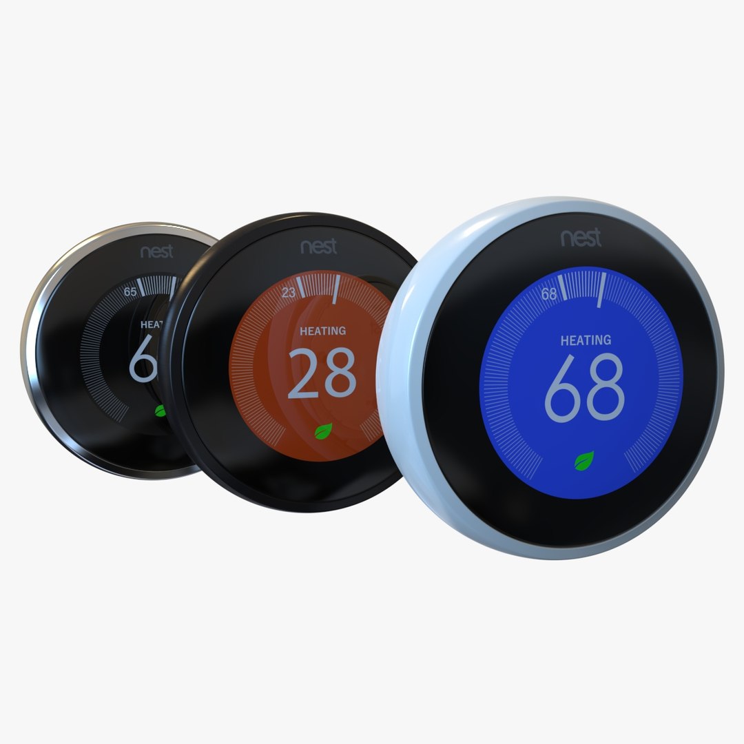 Nest Learning Thermostat 3rd Generation by Google model - TurboSquid ...