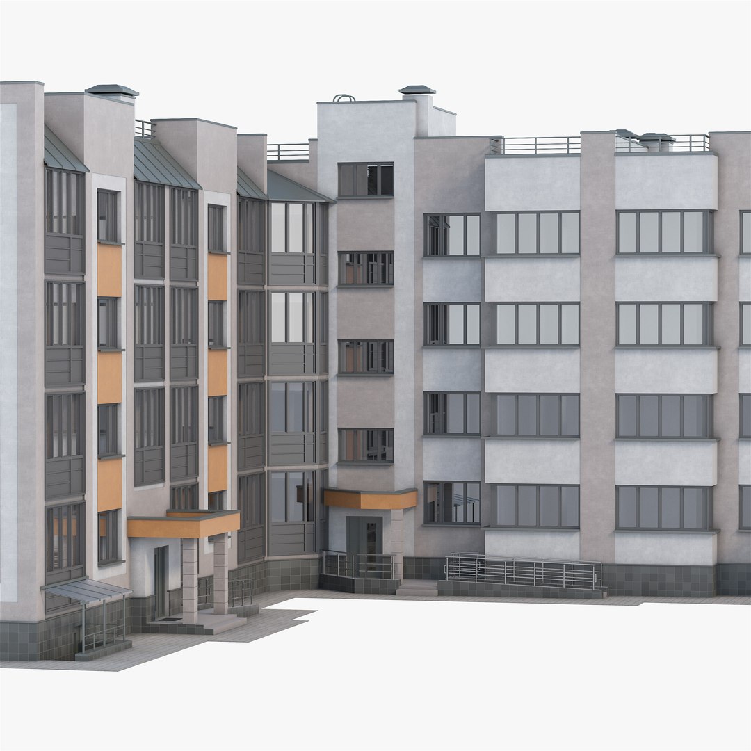 Apartment Building 3D Model - TurboSquid 1452567
