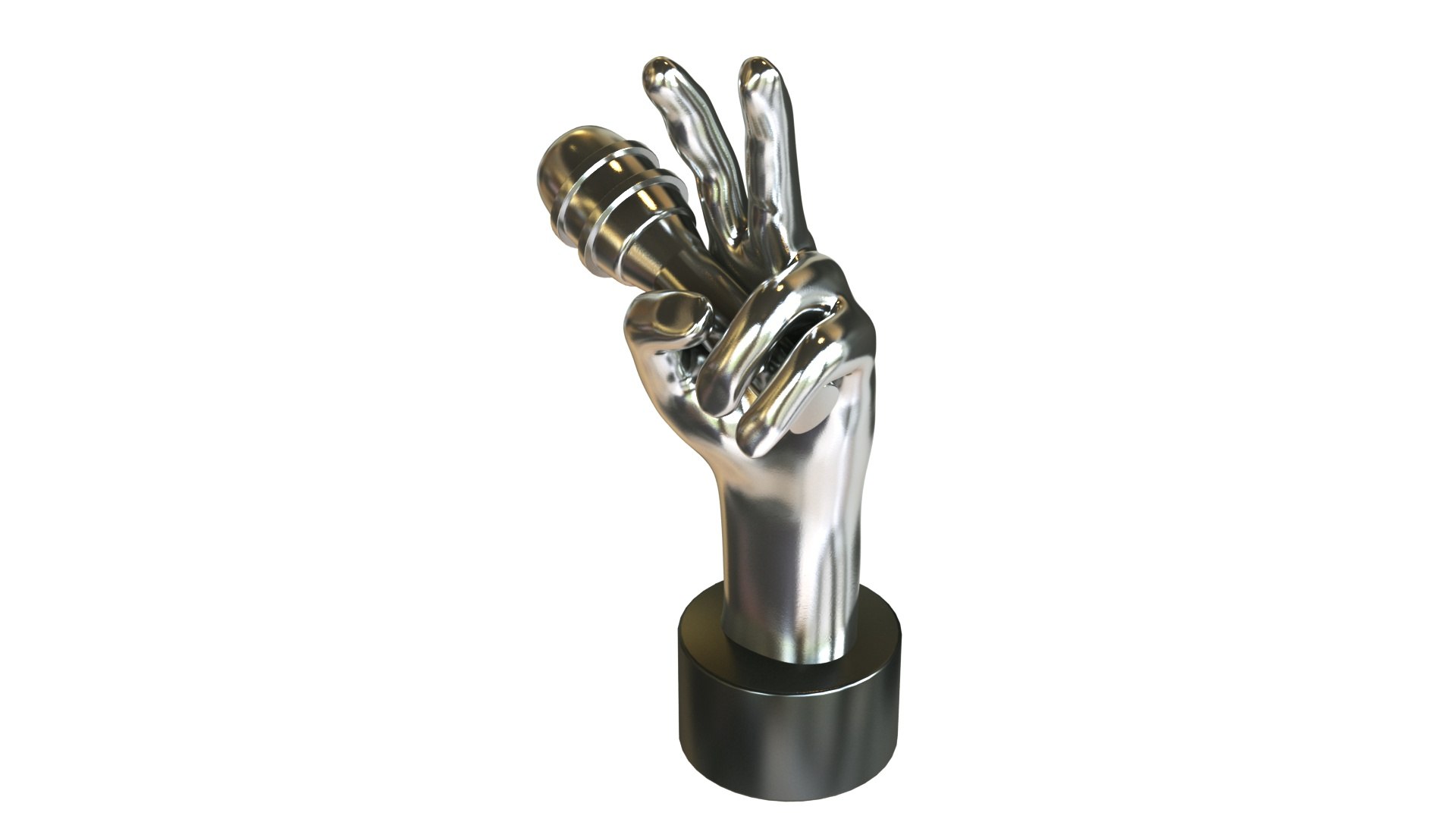 3D The Voice Chair And Hand Trophy - TurboSquid 2240953