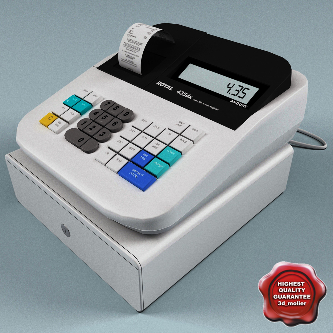 cash register v4 3d model