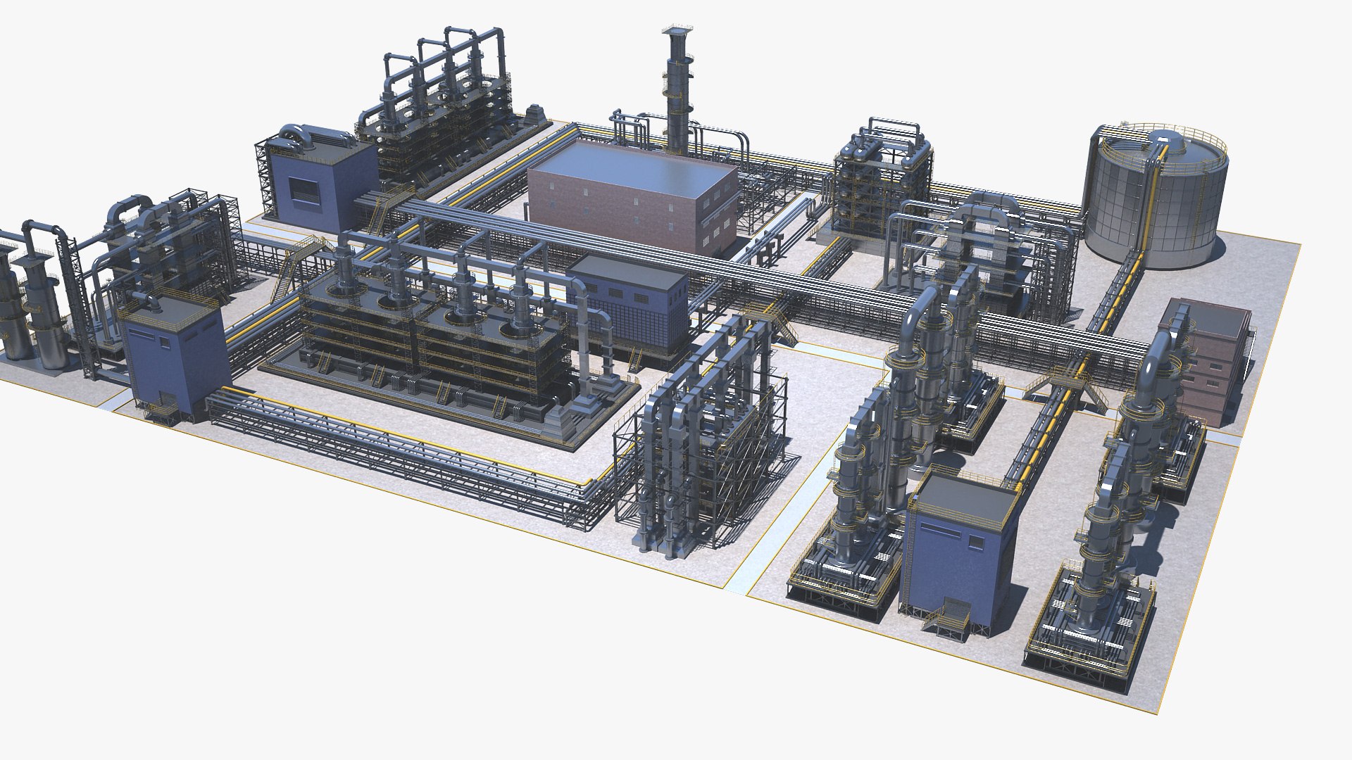 3D Industrial Area 28 Model - TurboSquid 2009417