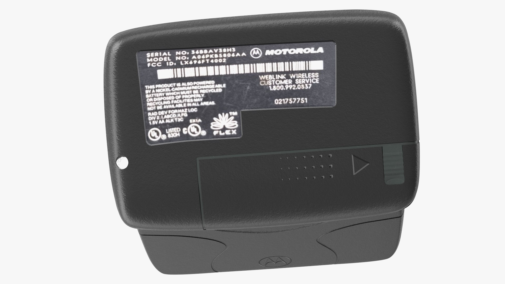MOTOROLA T900 Pager With Screen On 3D - TurboSquid 1944873