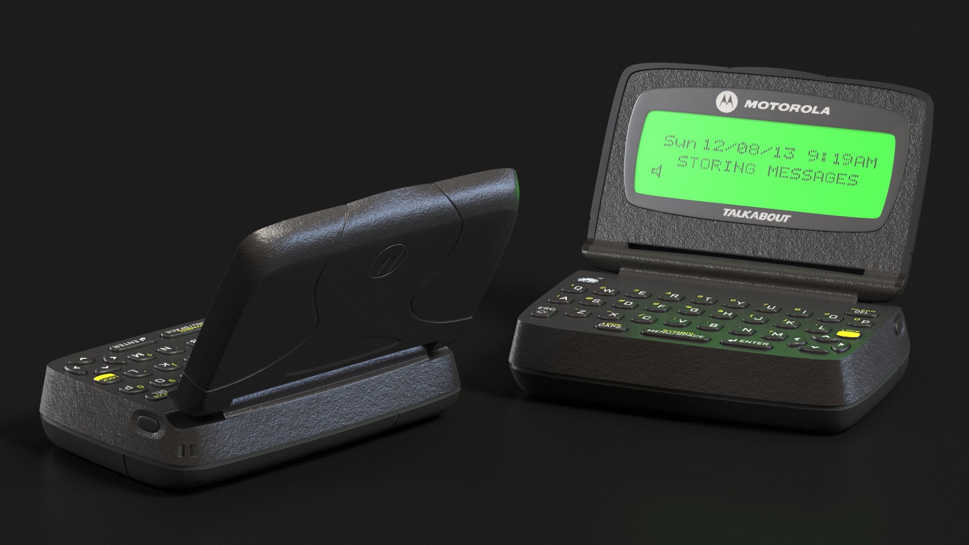 MOTOROLA T900 Pager With Screen On 3D - TurboSquid 1944873