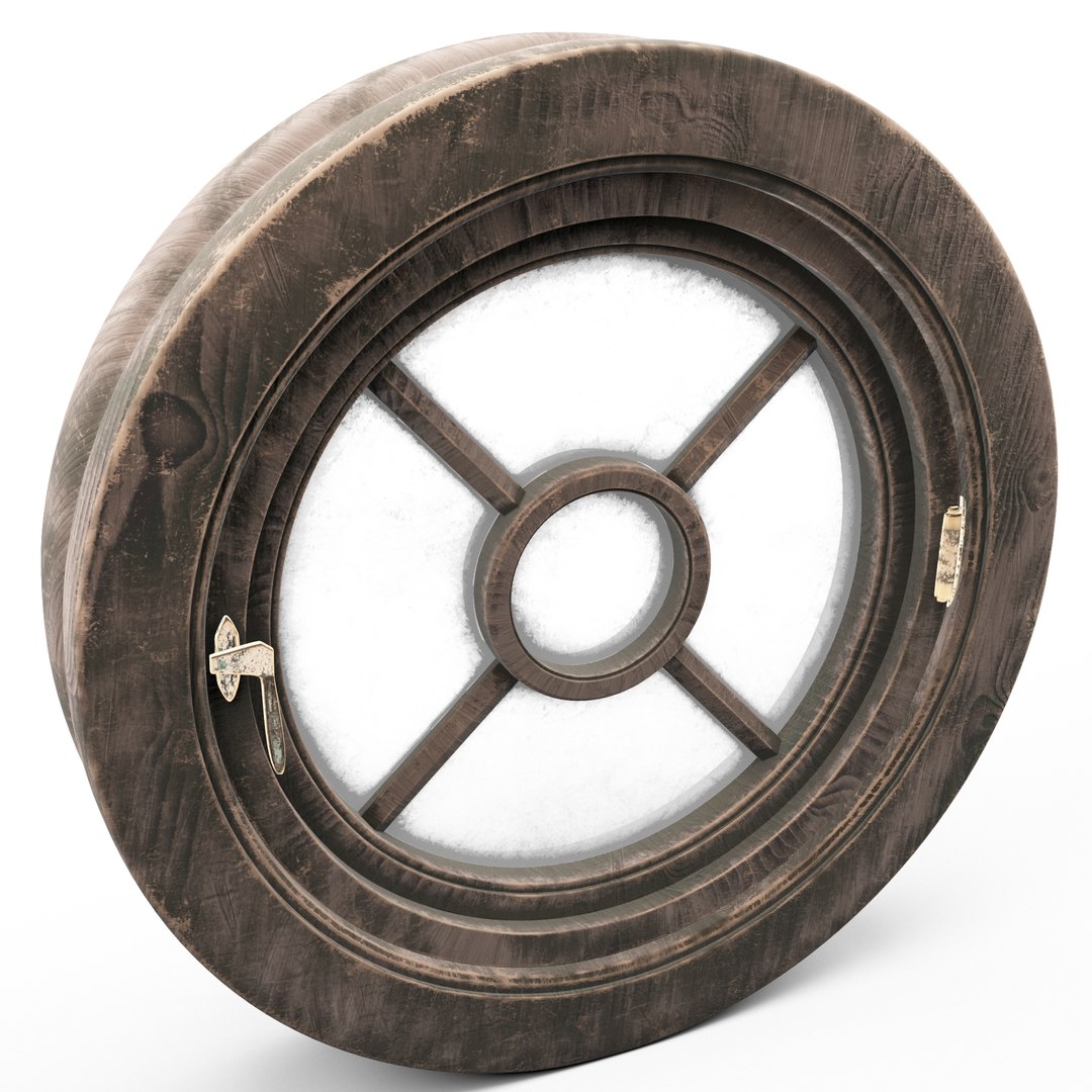 Wooden Rounded Window Carton 3D Model - TurboSquid 1641278