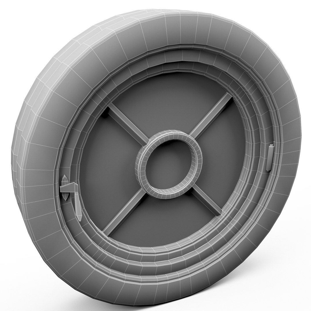 Wooden Rounded Window Carton 3D Model - TurboSquid 1641278