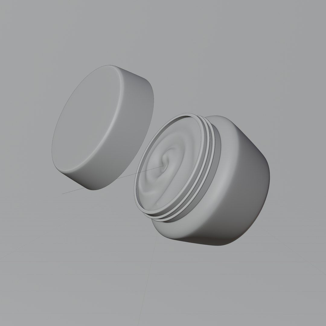 3D Model Cream Jar 11 - TurboSquid 1962764