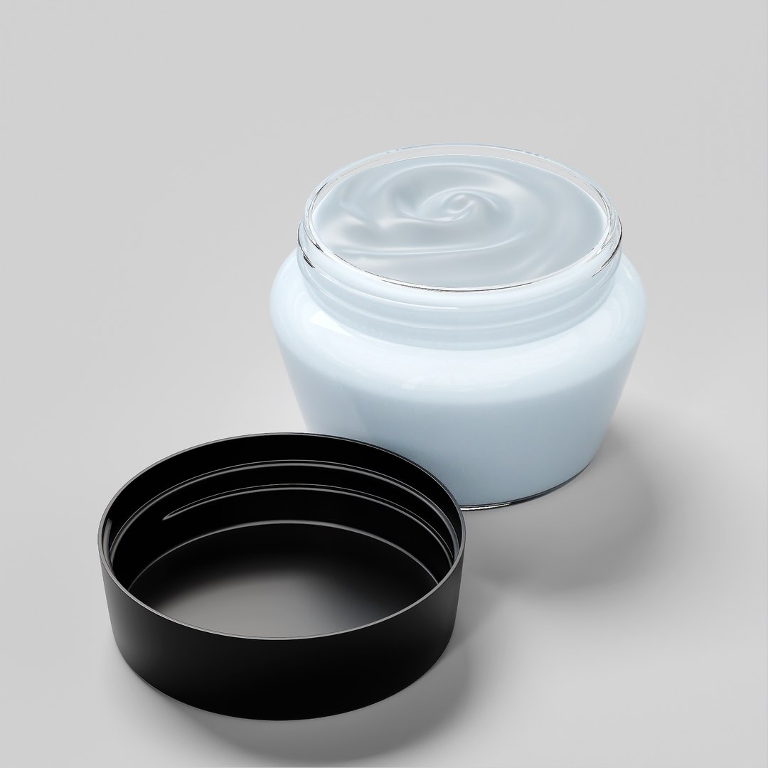 3D Model Cream Jar 11 - TurboSquid 1962764