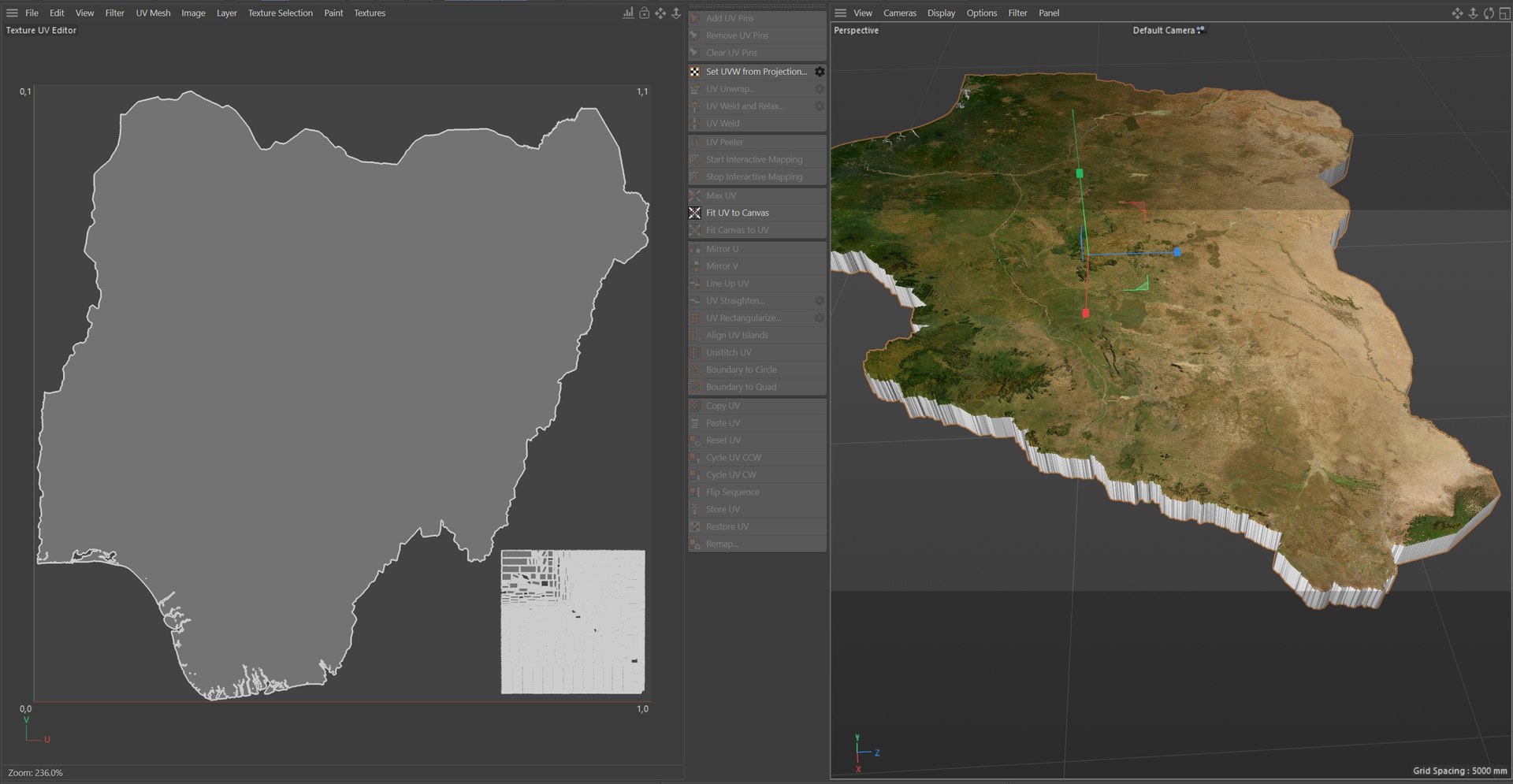 3D Nigeria Terrain Map - TurboSquid 2336553
