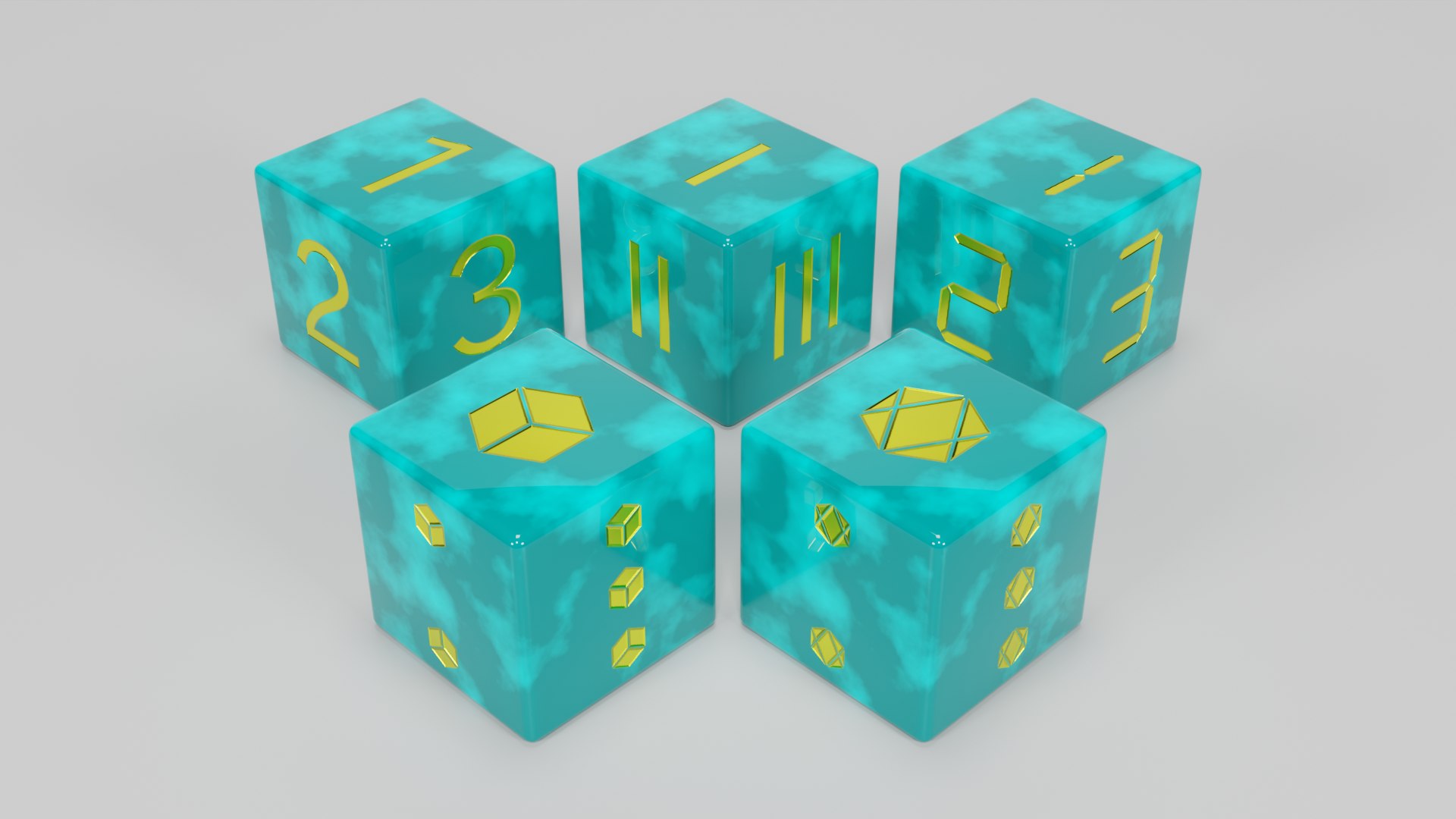 3D Dice Set Remake - TurboSquid 2341908
