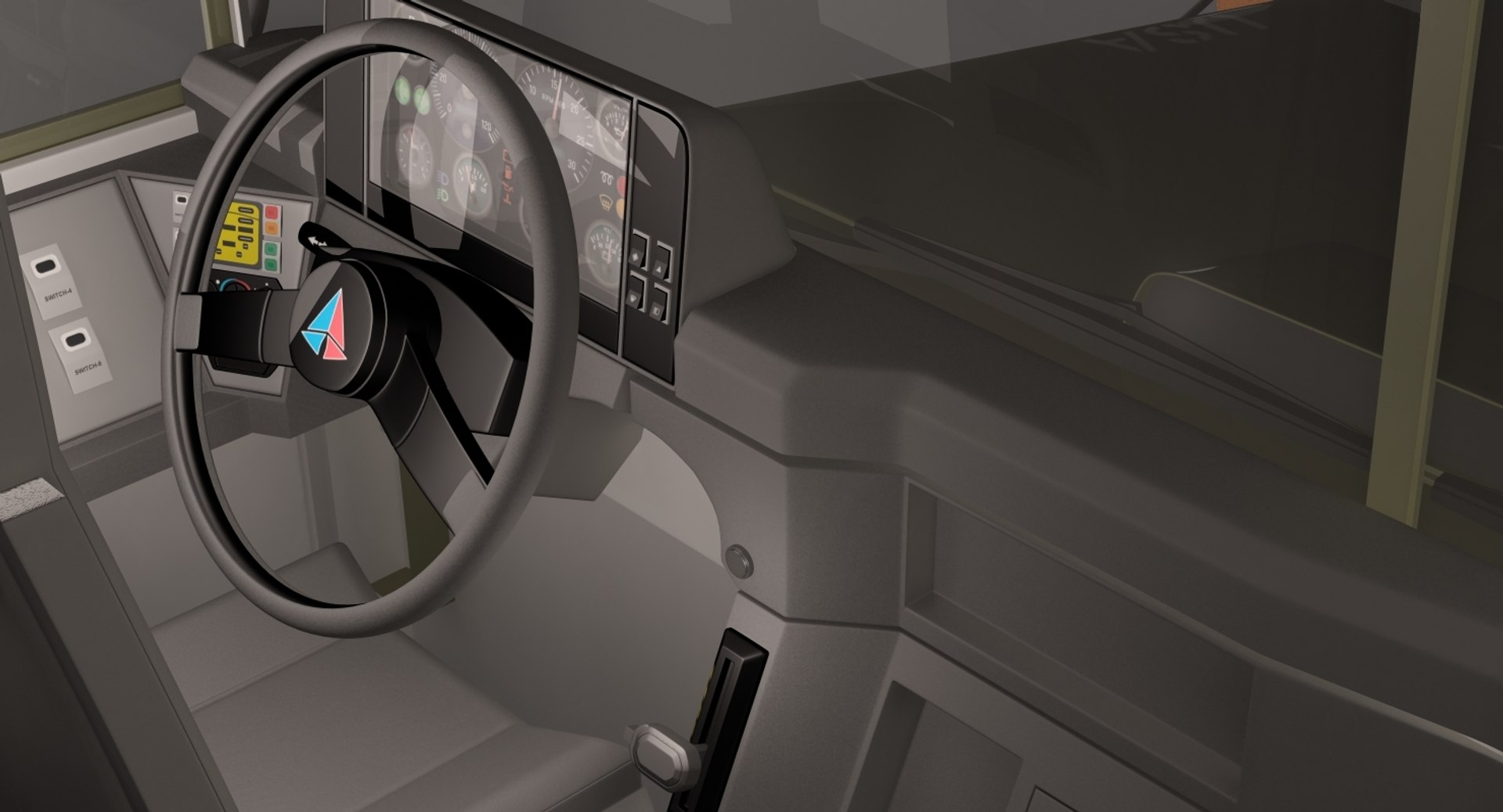 3D army bus rigged - TurboSquid 1396765